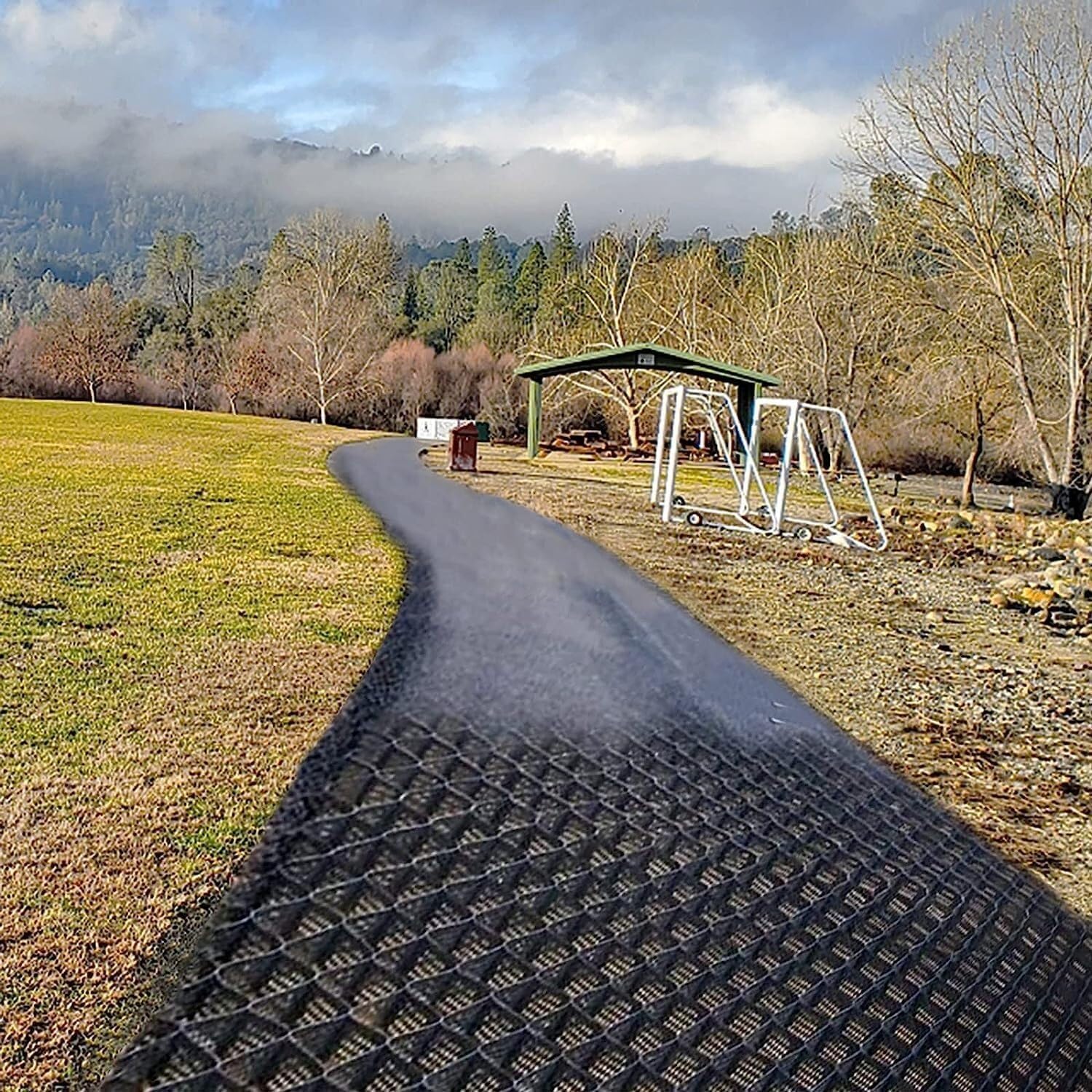Amazon.com: HIOSIEFUO Honeycomb Plastic Driveway Grid,Outdoor Patio Geo ...