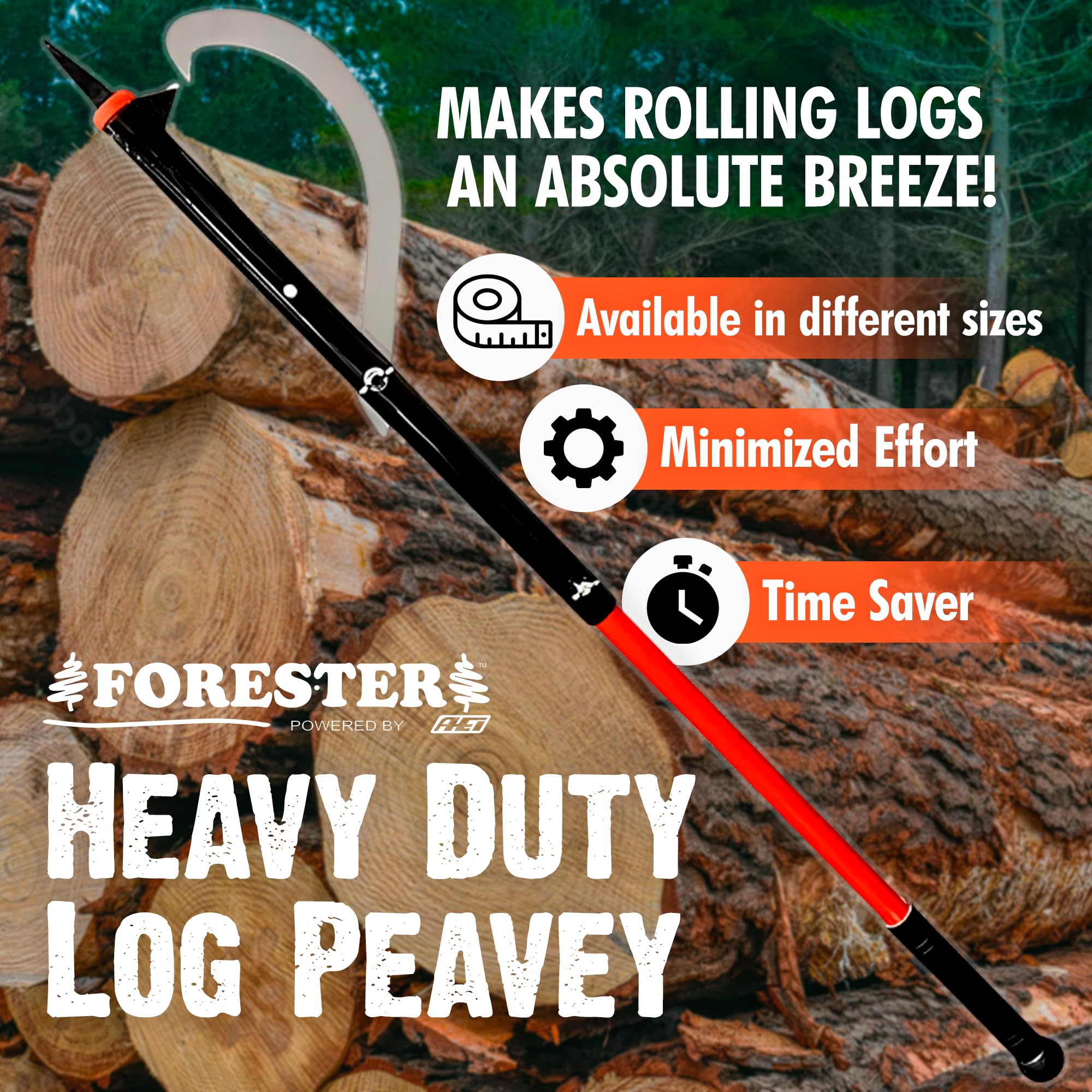 Snapklik.com : Heavy Duty Log Peavey 55" - Cant Hook For Logs Logging ...