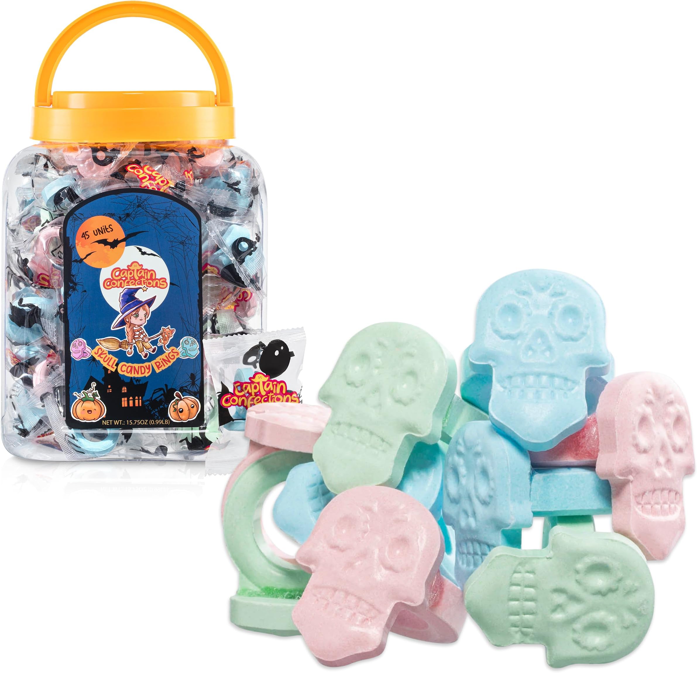 Amazon.com : Wonka Gobstoppers Heartbreakers Valentines Day Jawbreakers ...