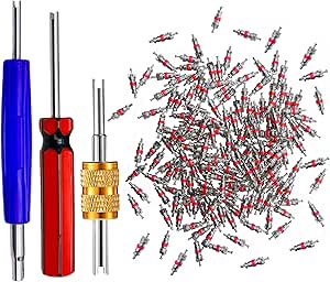 Amazon.com: AUKISS 103Pcs Valve Core Removal Tool Set,Premium TPMS Safe ...