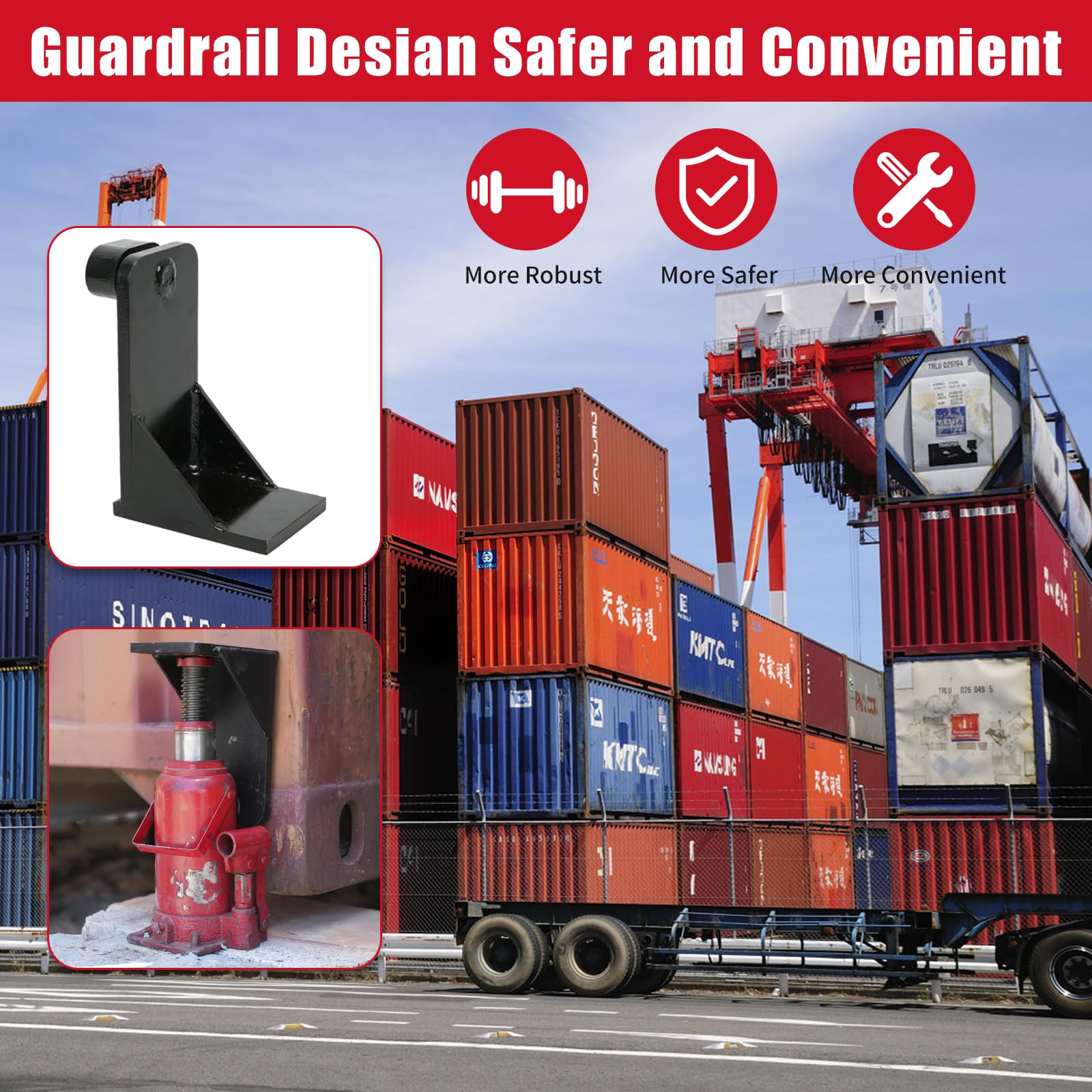 Snapklik.com : HUATOL Upgrade Shipping Container Jack Lug, Storage ...