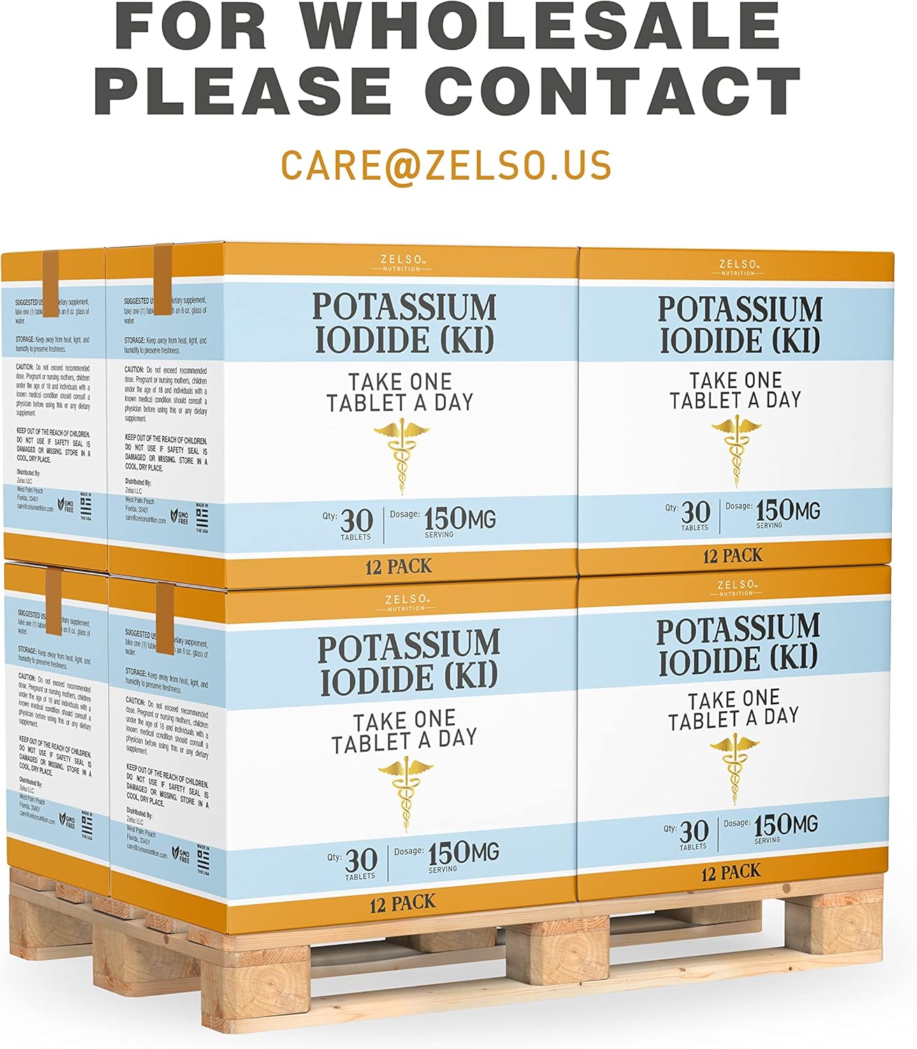 Potassium Iodide Supplement for Thyroid Support, 150mg per Serving, KI ...