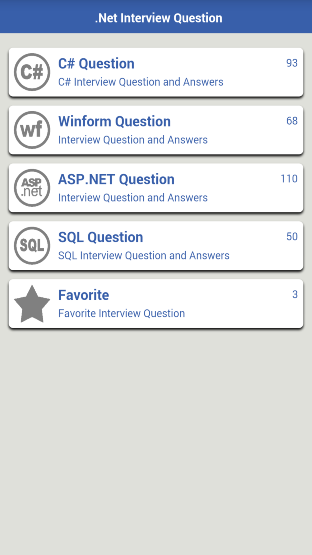 .Net Interview Questions - App on Amazon Appstore