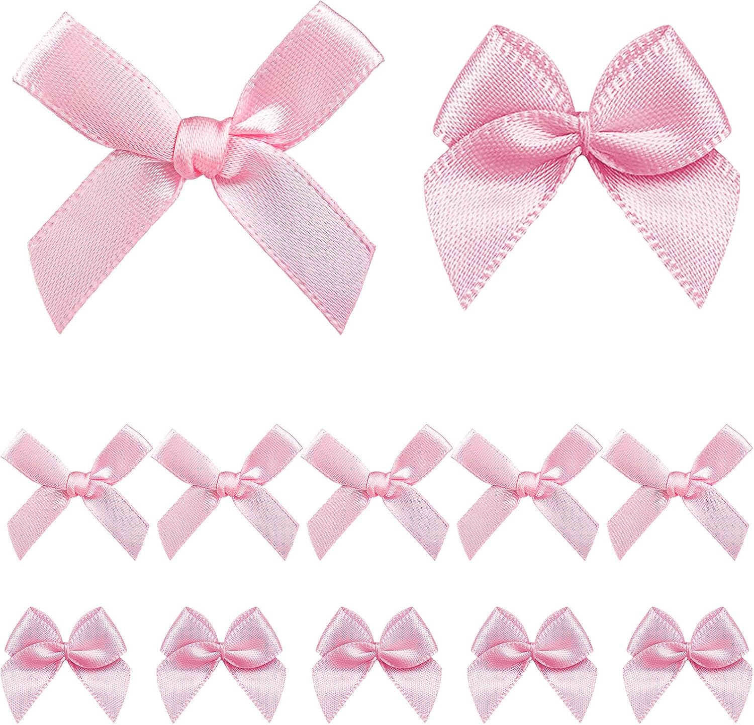 Amazon.com: HFKPJRT 300Pcs Mini Pink Bows, 1.5" Mini Ribbon Bows for Crafts, Satin Bows for Gift ...