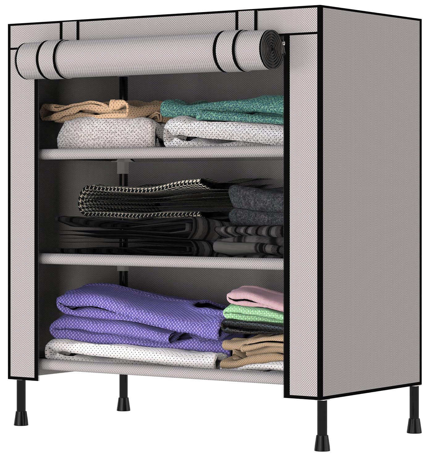 MY ARMOR Multipurpose Wardrobe/Cabinet/Multipurpose Storage Rack ...