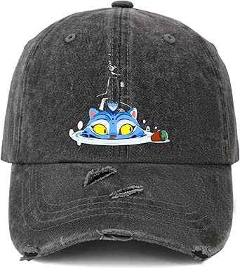 Cute Derpy Tiger and Bird Japanese Art Hat for Women Funny Washed ...