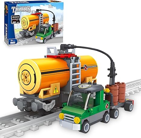 Amazon.com: Finger Rock City Freight Car Building Toy Set - Classic ...