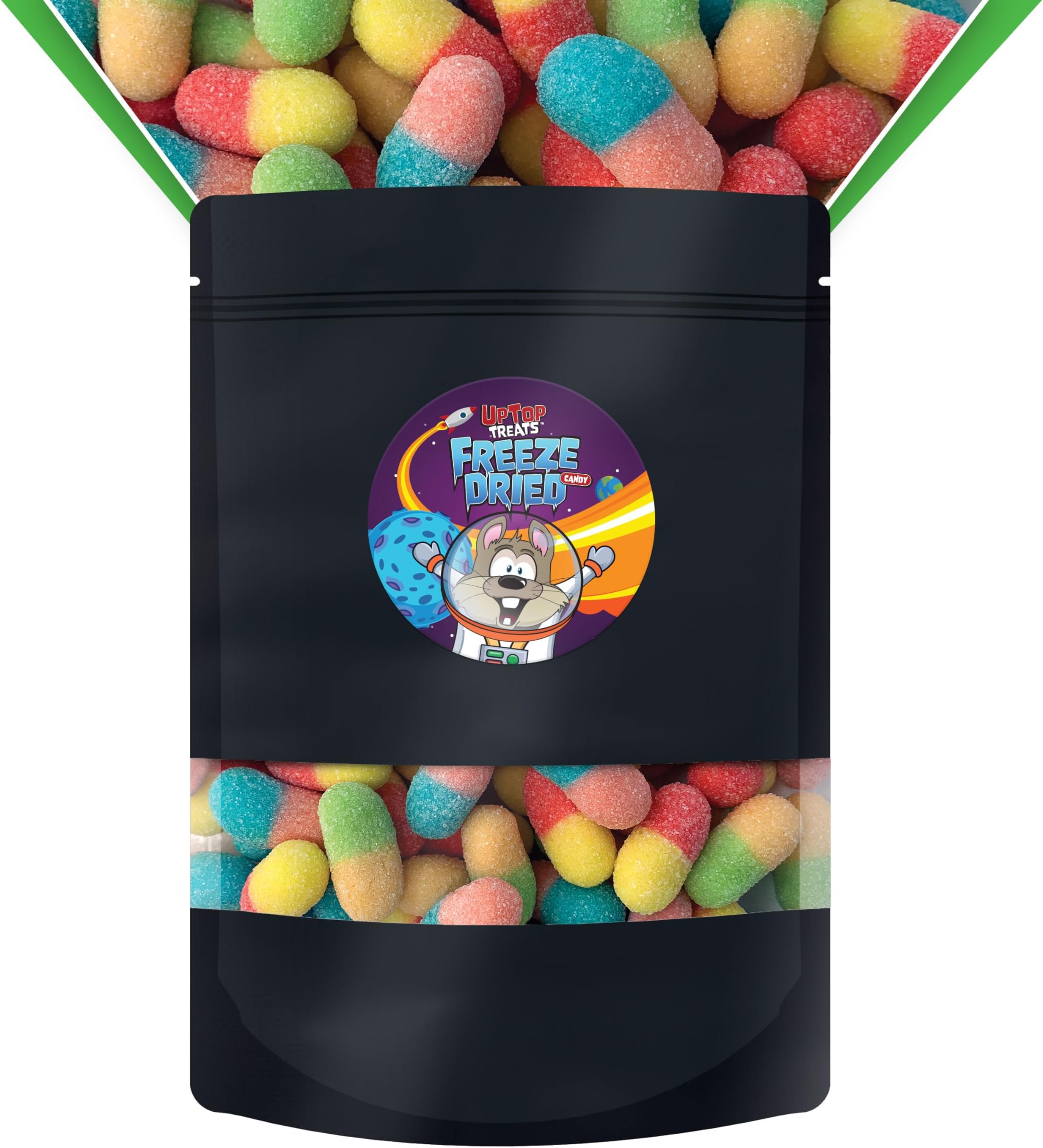 Amazon.com : Star Worms - UpTop Treats Freeze Dried Candy, Crunchy Sour ...