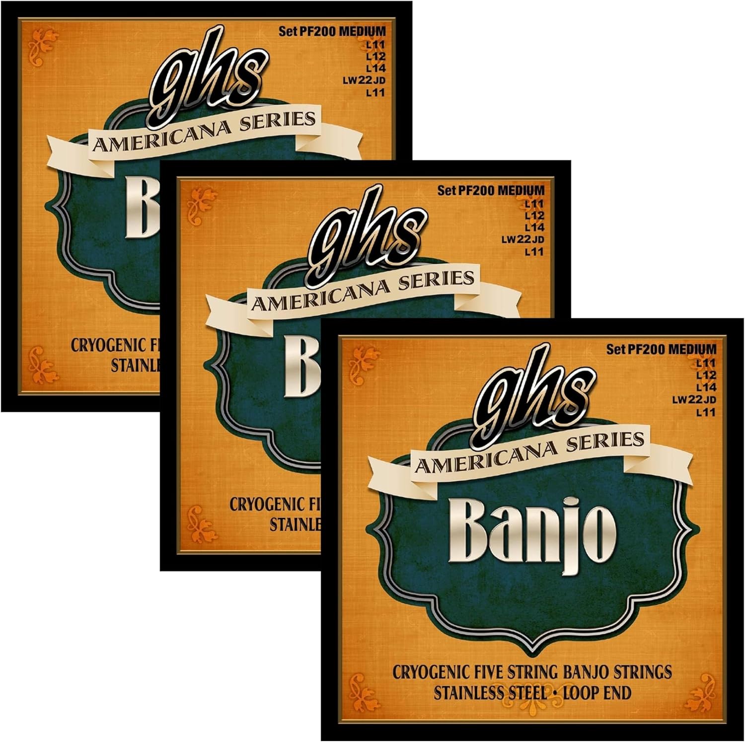 Amazon.com: GHS Strings - 5-String Banjo Strings - Americana Series - Cryogencially Treated ...
