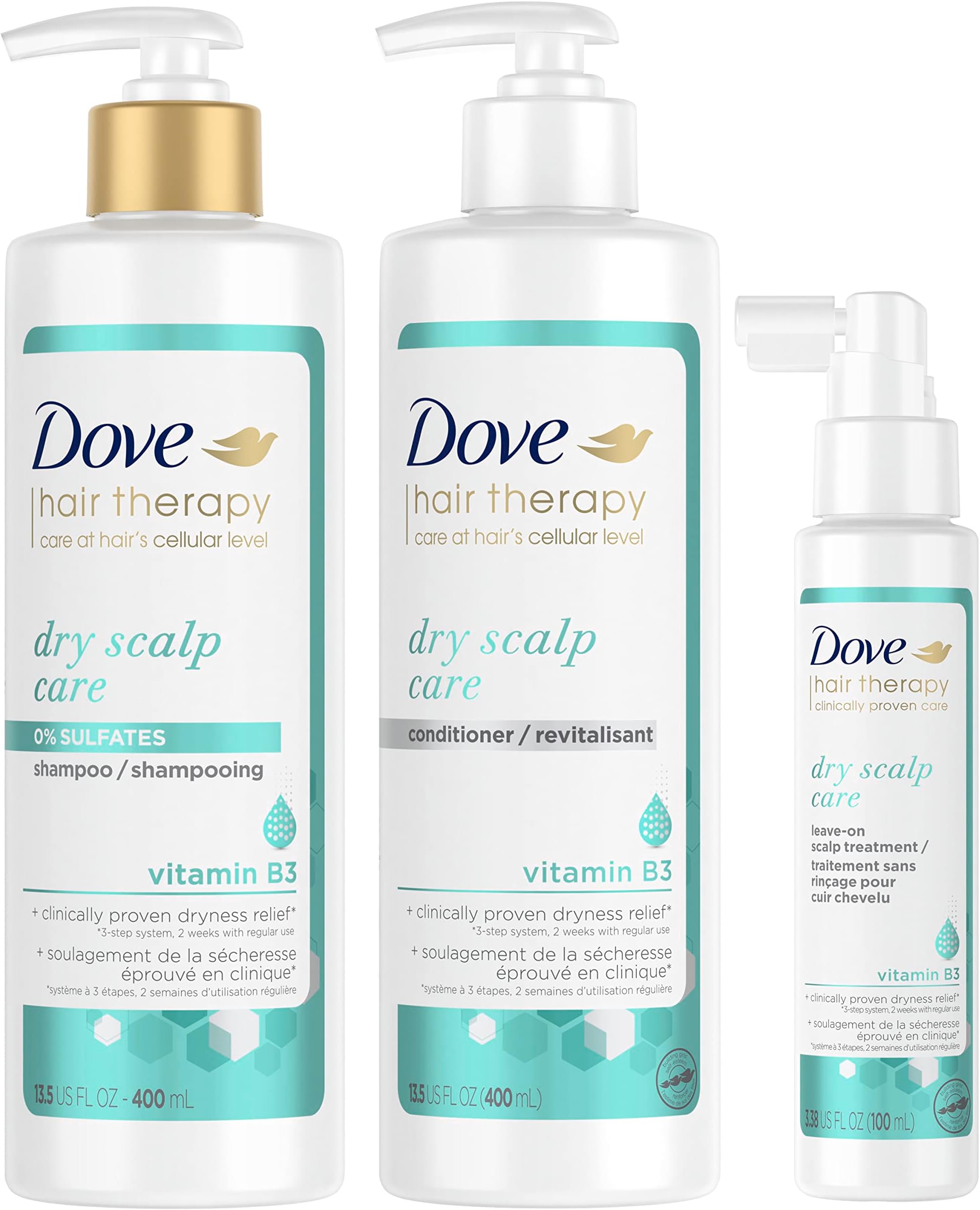 Amazon.com : Dove Shampoo and Conditioner Set – DermaCare Scalp ...