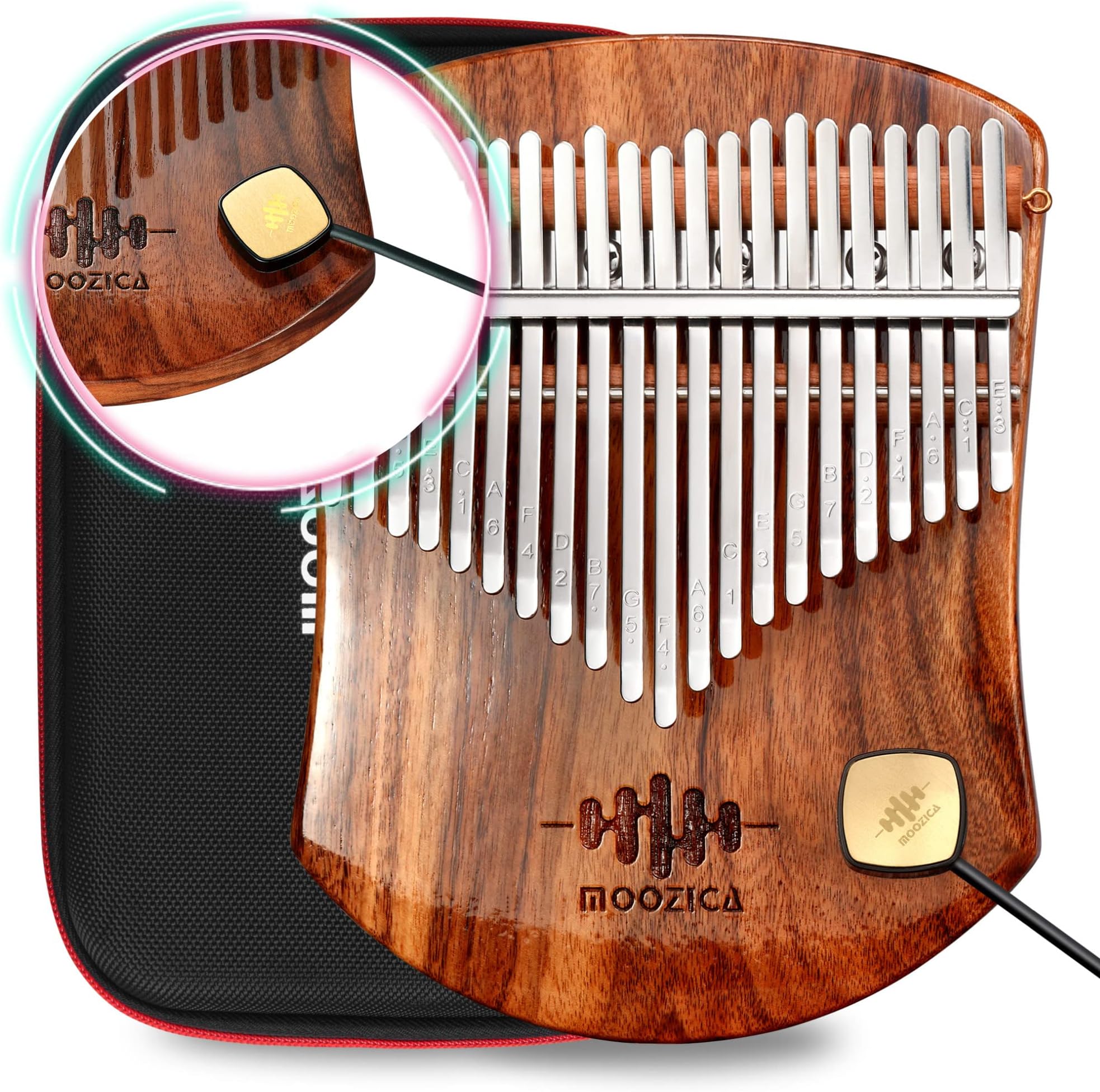 Amazon.com: Kalimba Thumb Piano - 7 keys - Tunable - Coconut Shell ...