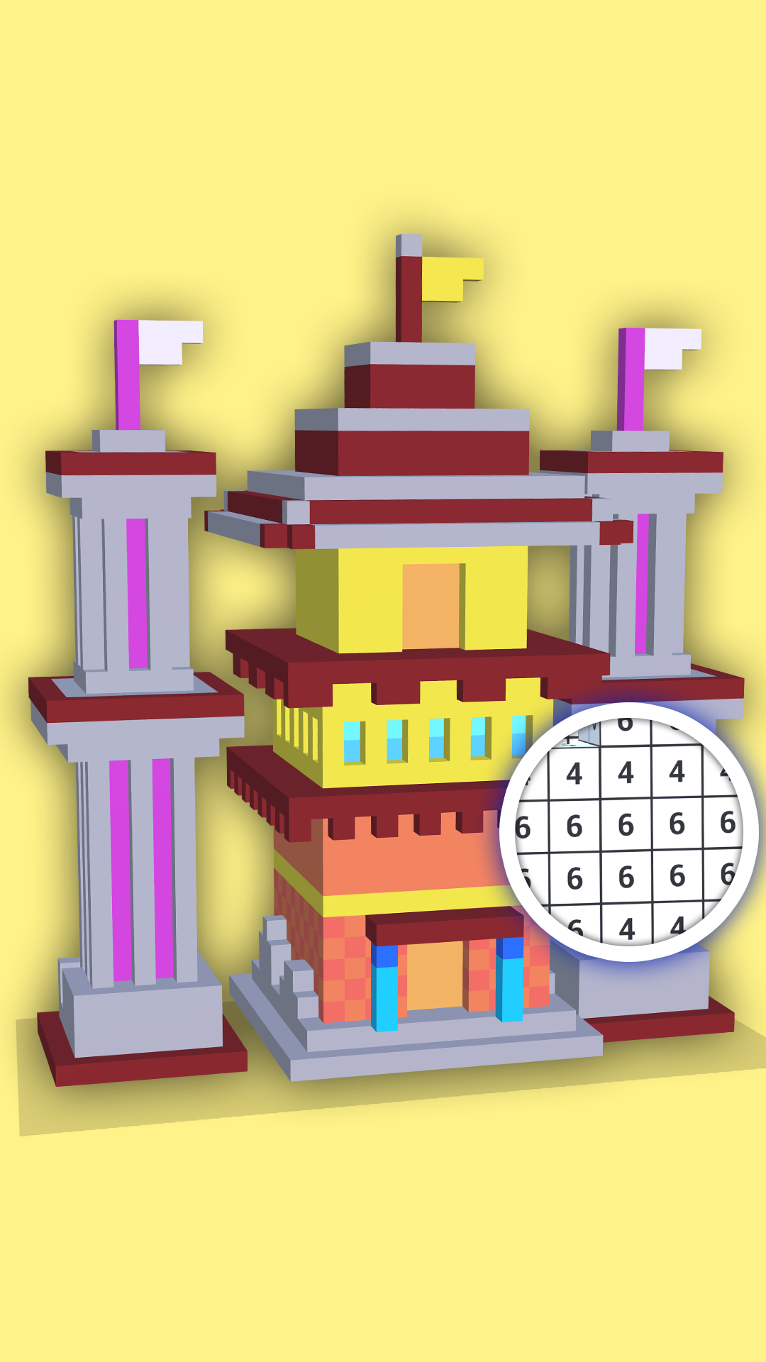 Castle 3D Color By Number - Voxel Coloring Book - App on Amazon Appstore