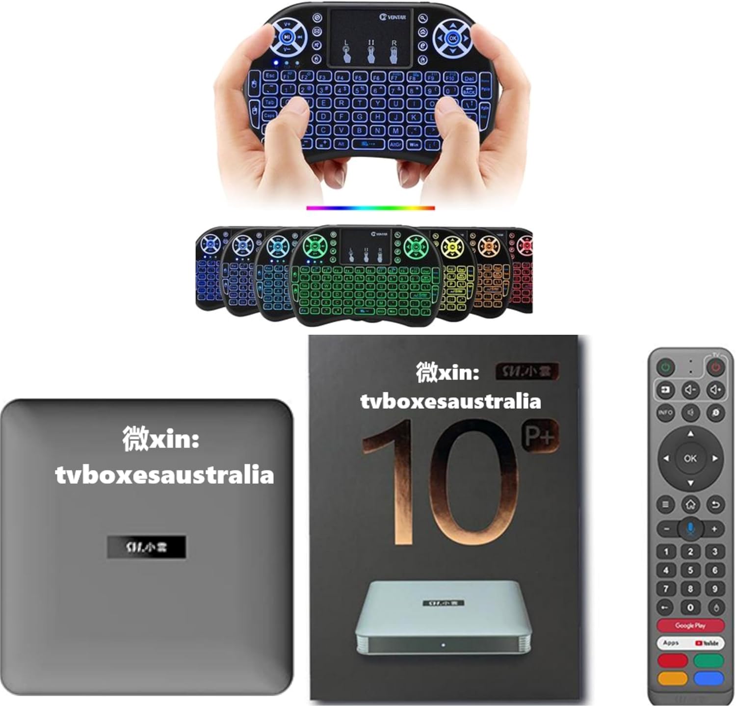 2025 SVICLOUD 10P SVI TV Box Australia + Free Backlit Keyboard 小云官方授权 ...