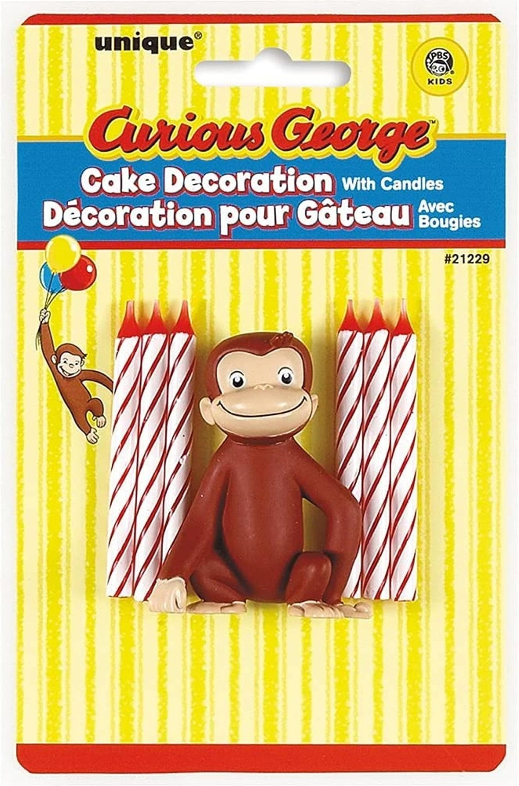 Amazon.com: Bakery Crafts - Curious George Cupcake Rings, Food Safe ...