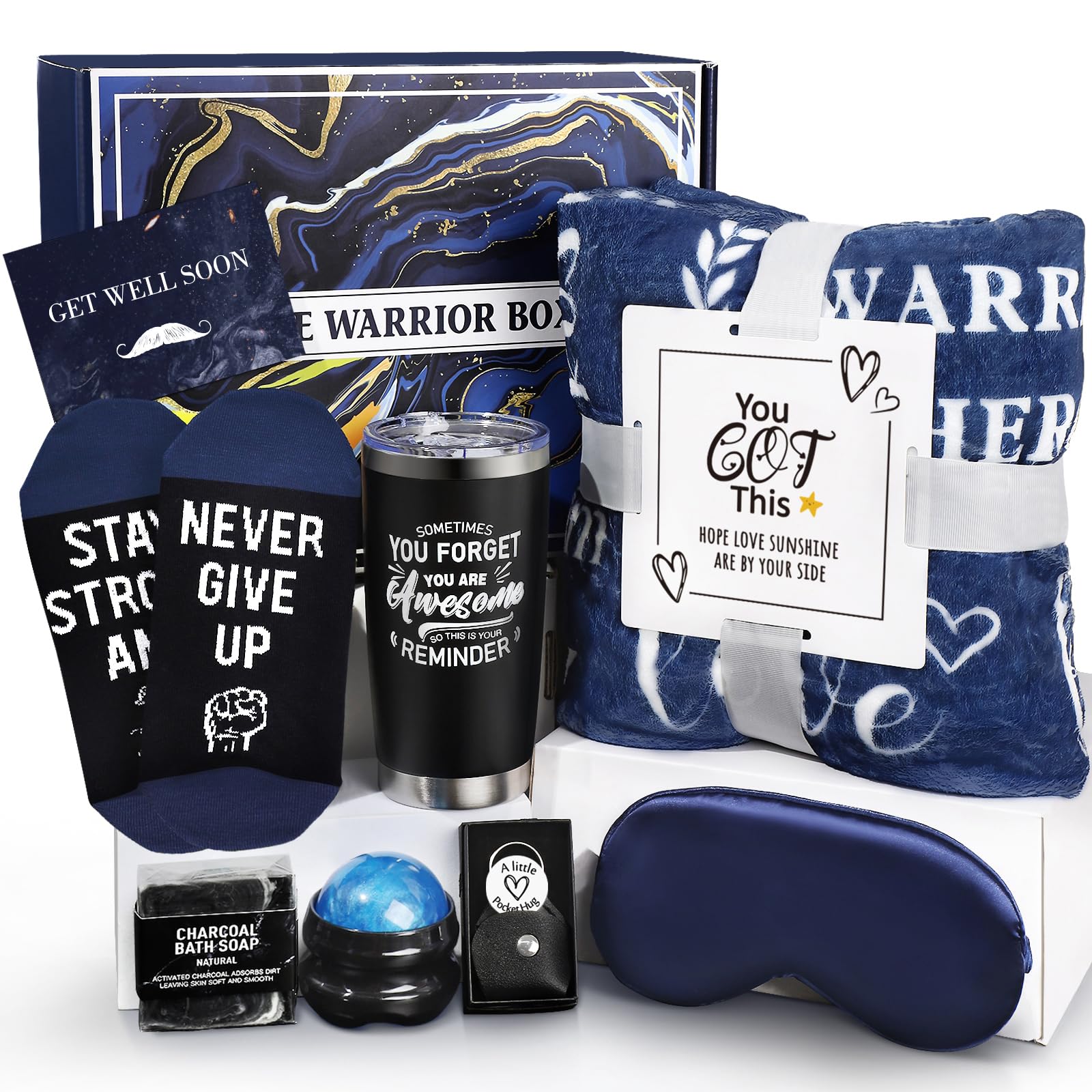 Amazon.com: Suhctuptx Get Well Soon Gift Basket Men, Care Package for ...