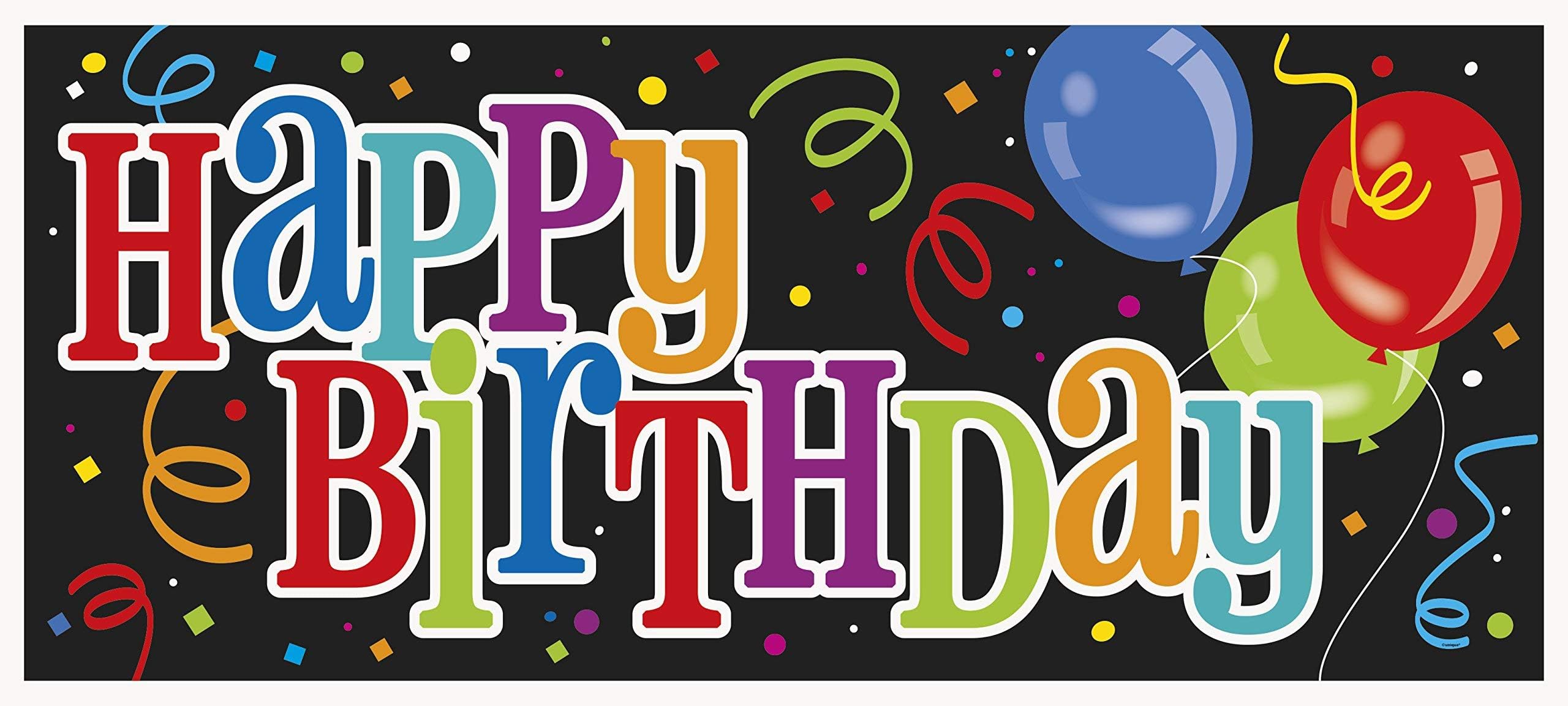 Amazon.com: Multi-Color Happy Birthday Banner : Office Products
