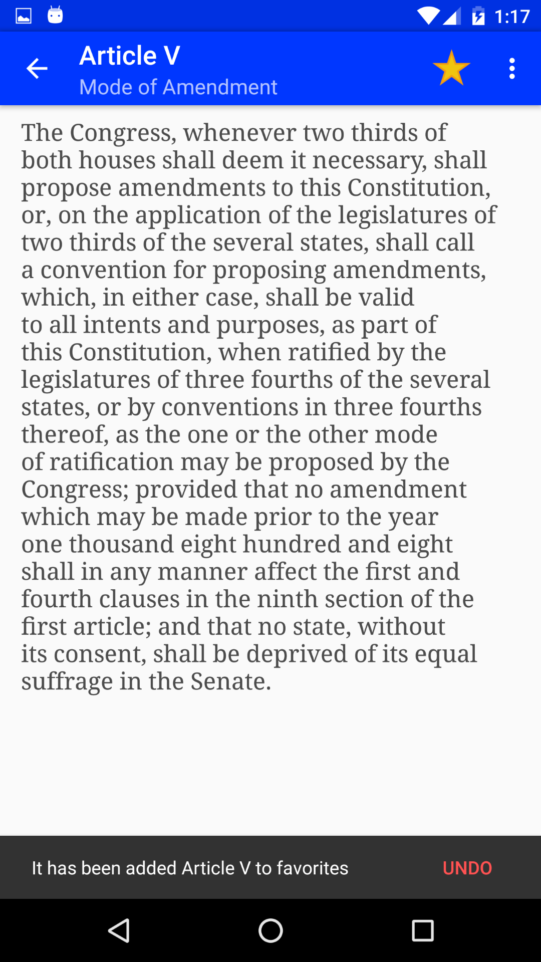 Constitution of USA - App on Amazon Appstore