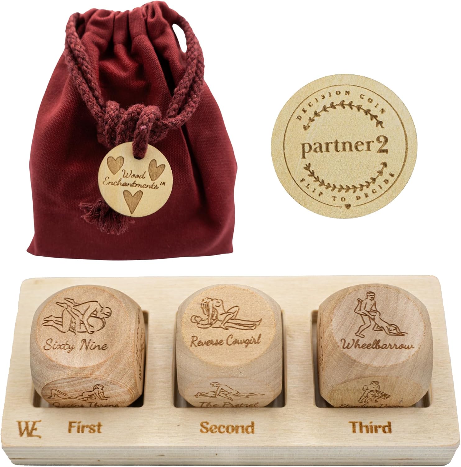 Amazon.com: Date Night Dice Game Love Set - 3 Positions Dice, Decision ...