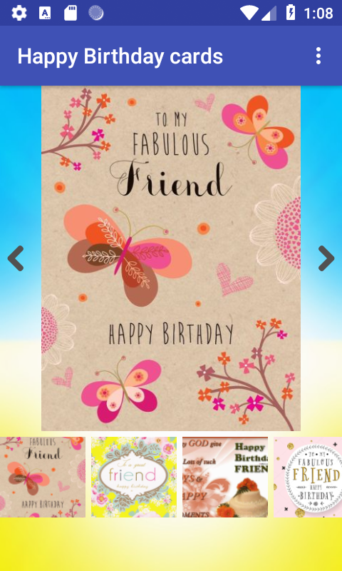 Aplicación Happy Birthday cards FREE en Amazon Appstore
