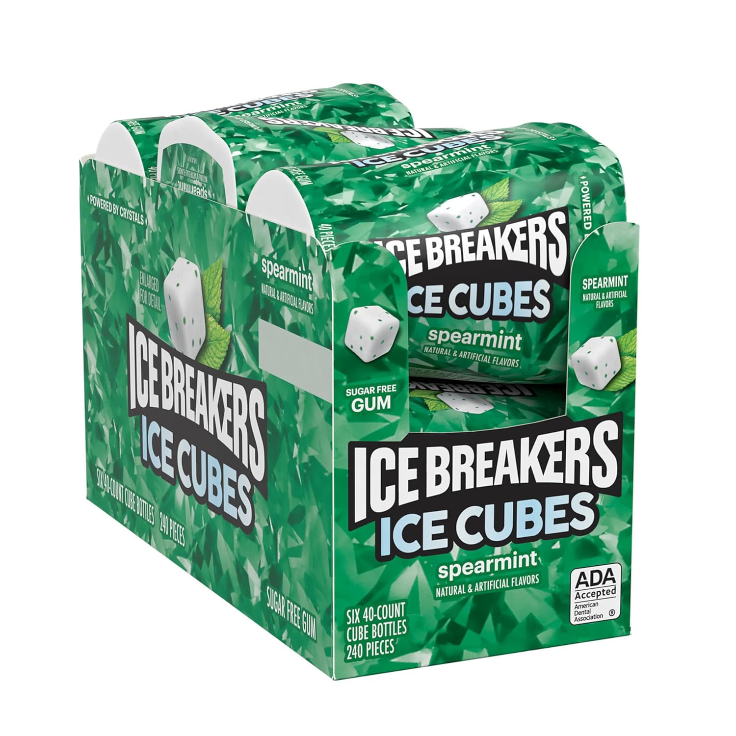 Amazon.com : ICE BREAKERS Ice Cubes Spearmint Sugar Free Chewing Gum ...