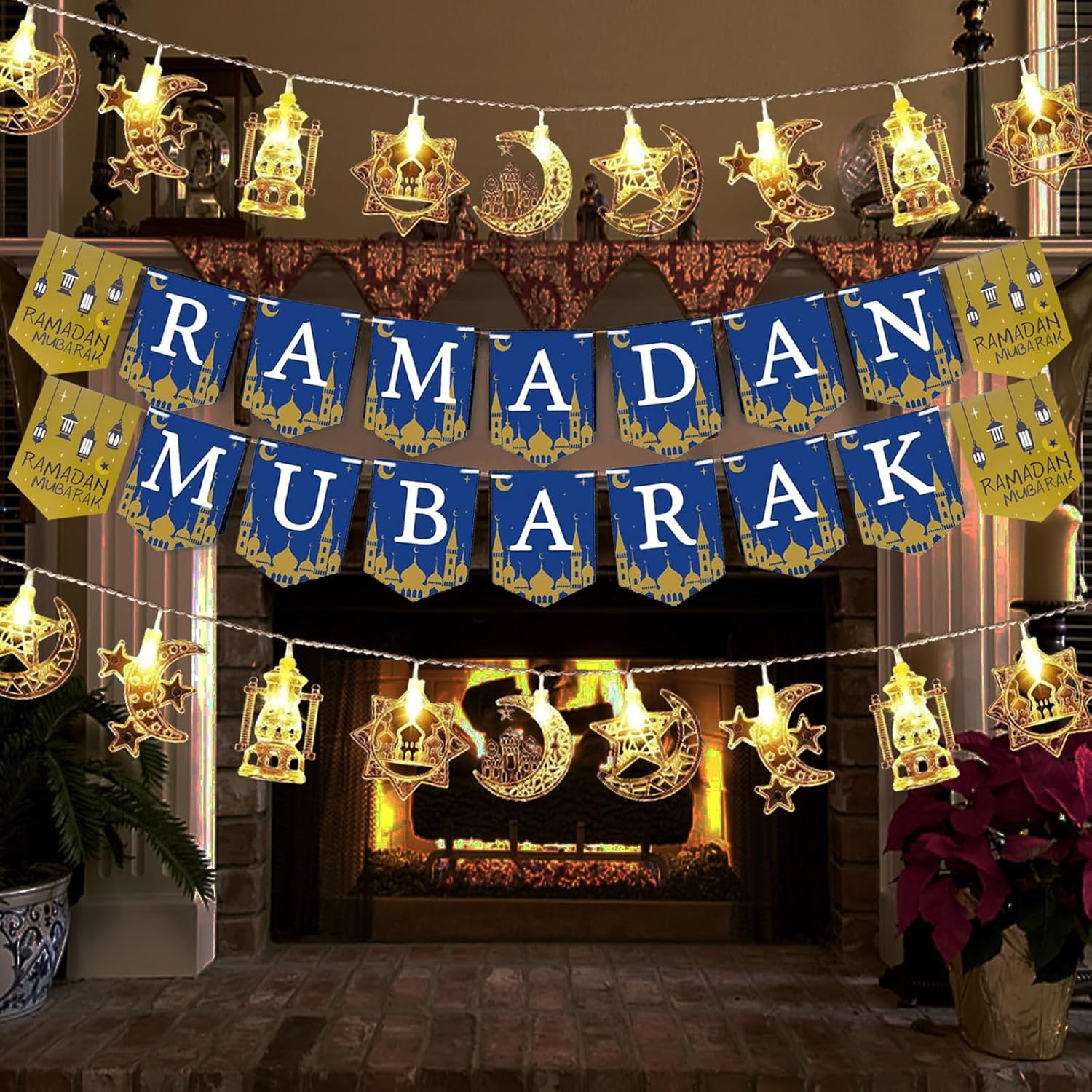Ramadan Decorations for Home Ramadan Mubarak Banner 9.8ft/3m with ...