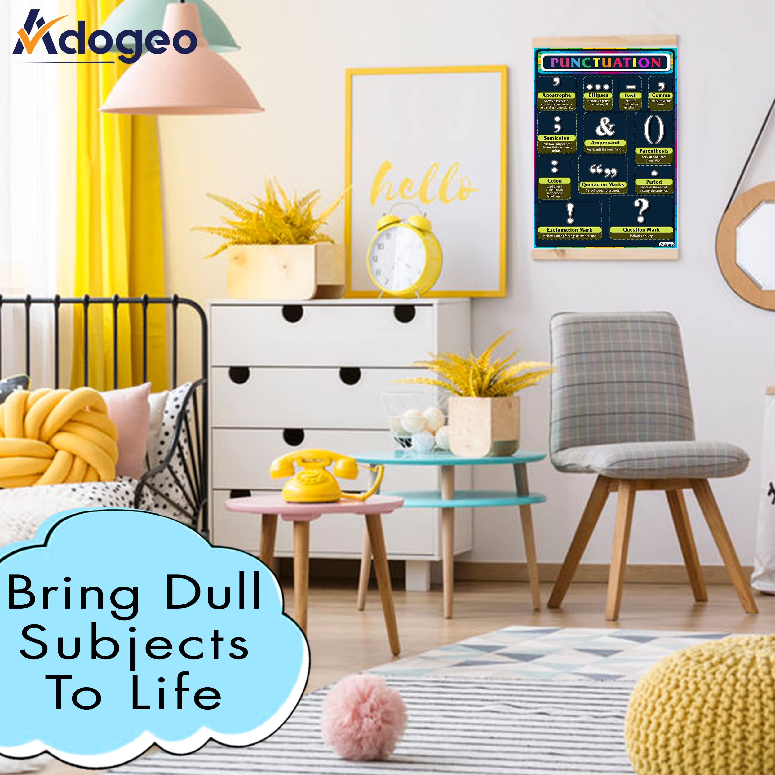 Snapklik.com : ADOGEO Punctuation & Grammar Posters