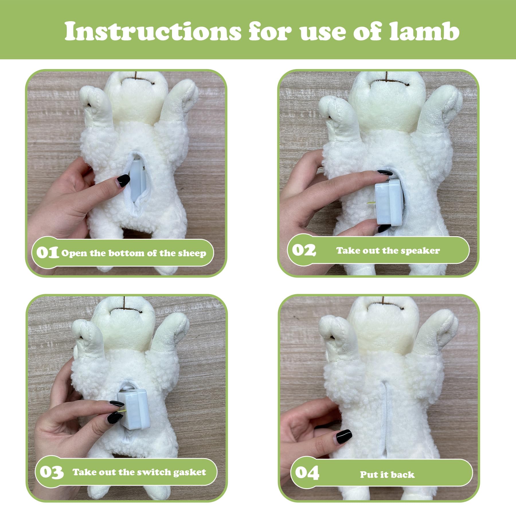 Kids Stuffed Animal Tiny Heart Sheep Stuffed Animal - White Lamb Plush ...