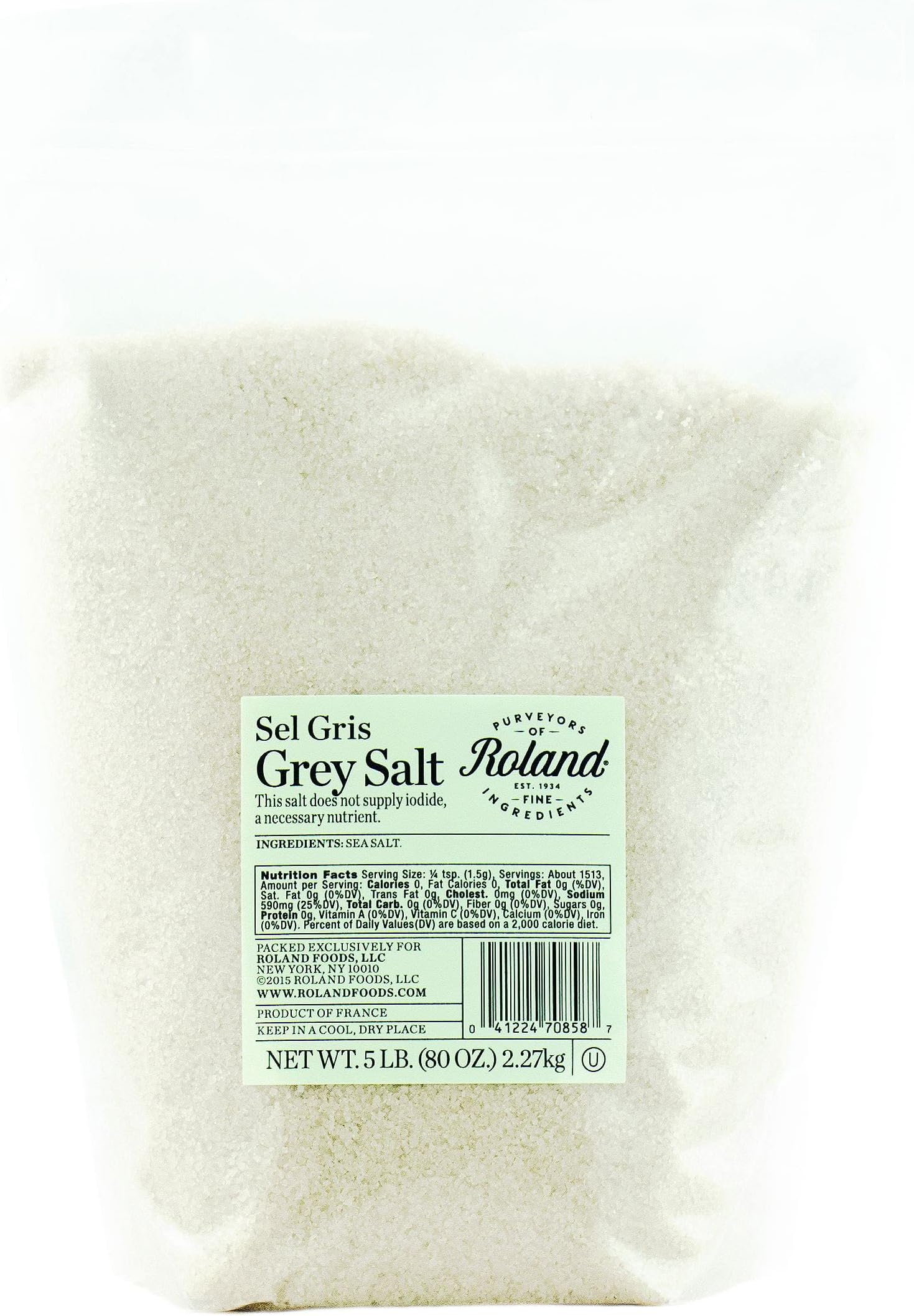 Amazon.com : Roland Foods Sea Salt, Fine Crystal, Specialty Imported ...