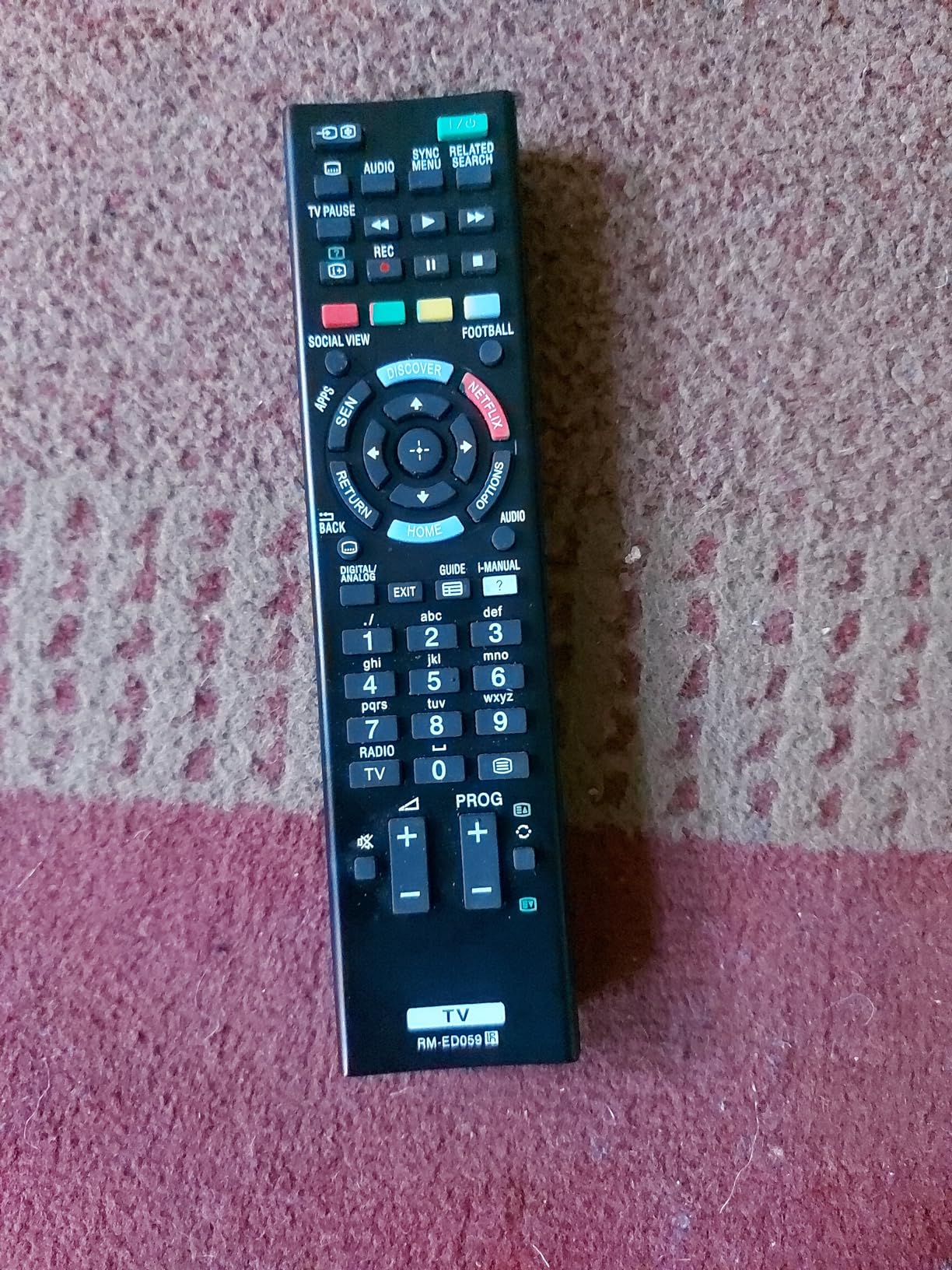 RM-ED059 Remote Control Replacement for Sony LED TV,compatible with KDL ...