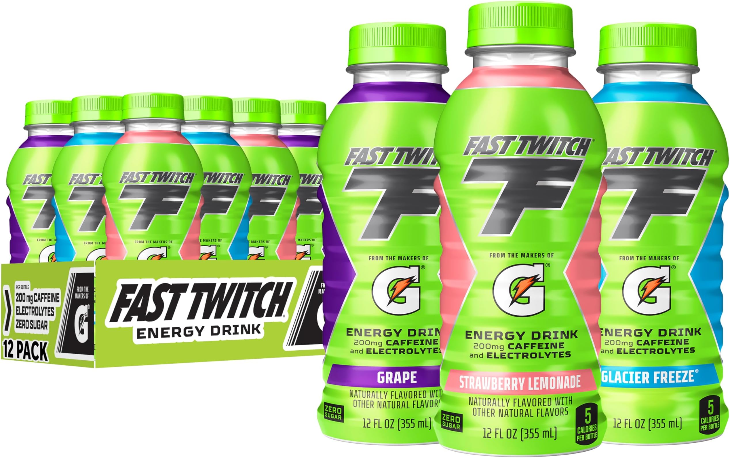 Amazon.com : Fast Twitch Energy drink from Gatorade, Glacier Freeze, 12 ...