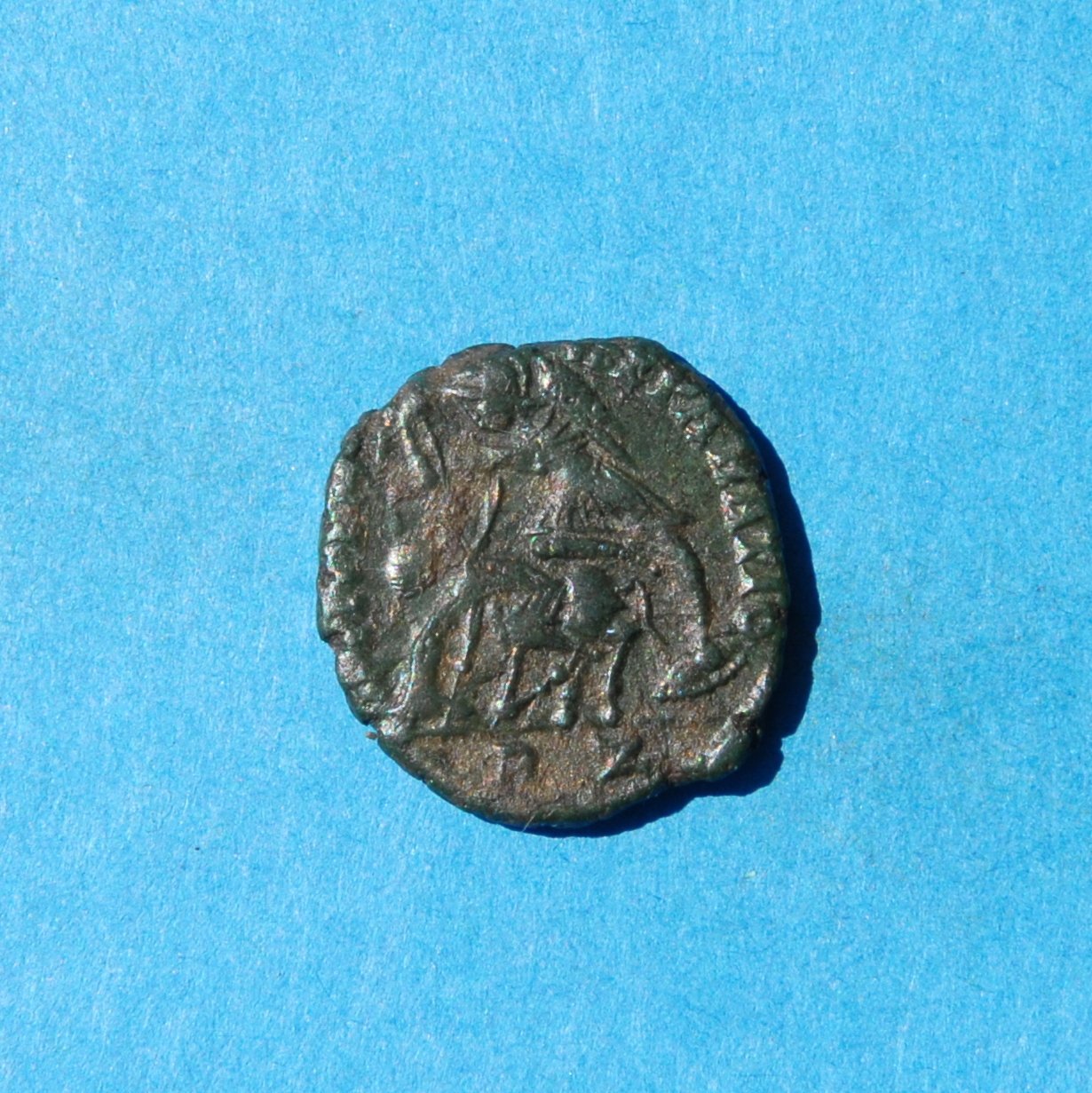 IT Roman Constantine II Emperor 337 to 340 AD, Roman Soldier Spearing ...