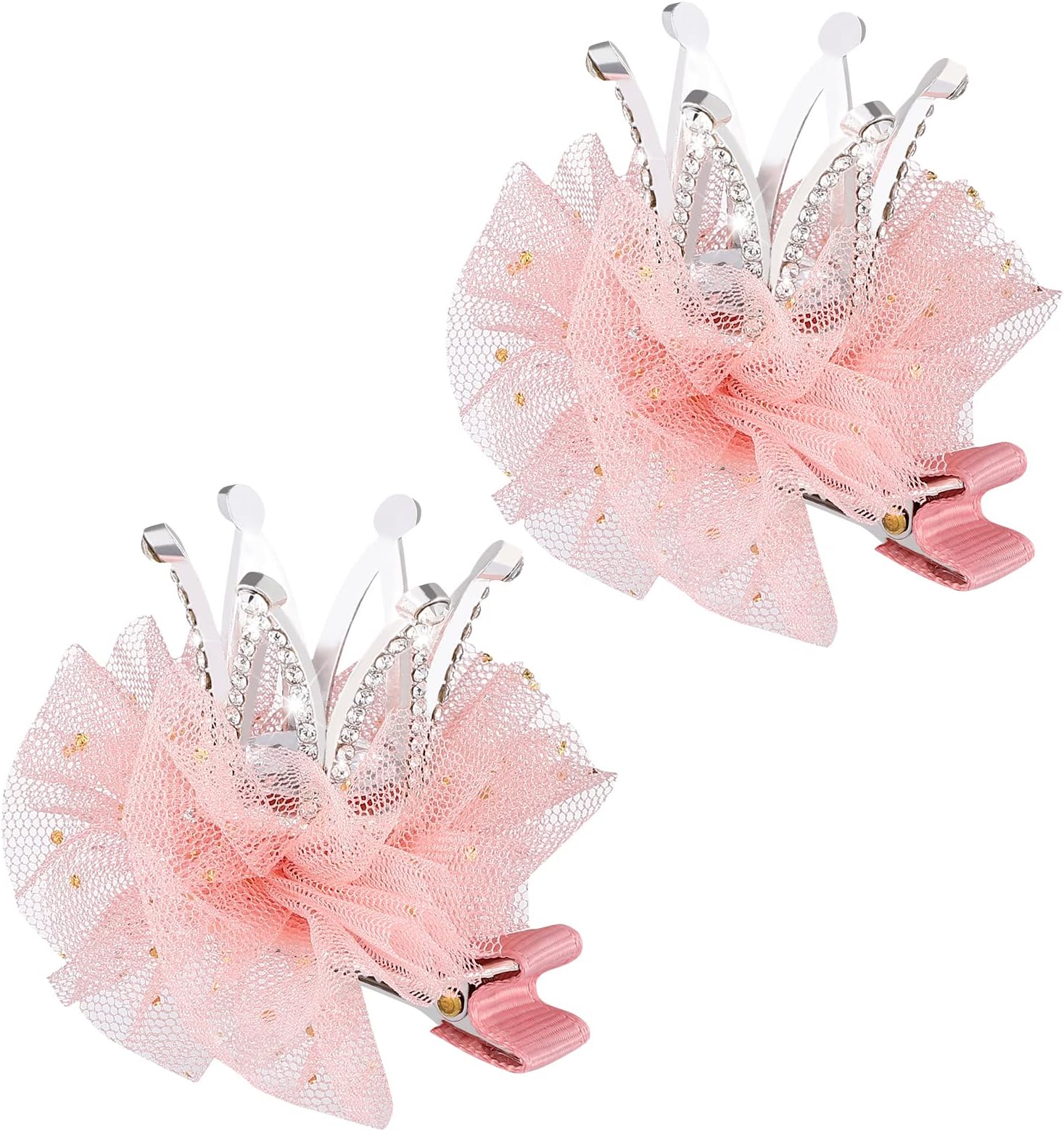 Amazon.com : OHAOLYLE 2 Pcs Crown Hair Clips Baby Alligator Hair Clips ...