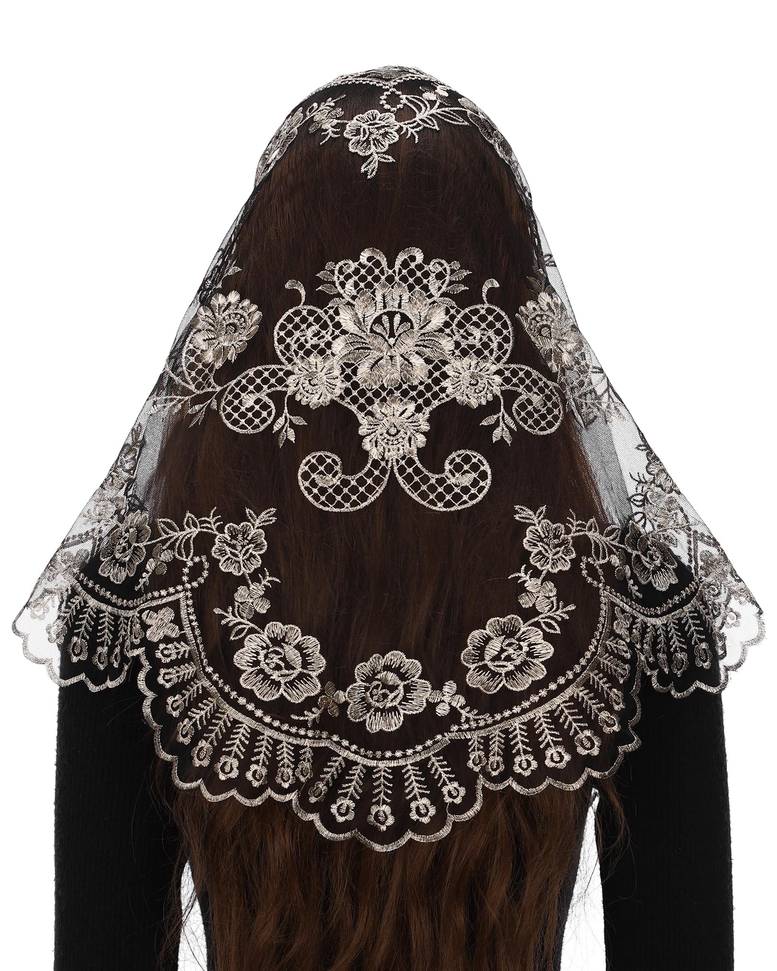 Snapklik.com : Womens Catholic Mantilla: Veils Sacred Vintaged Lace ...