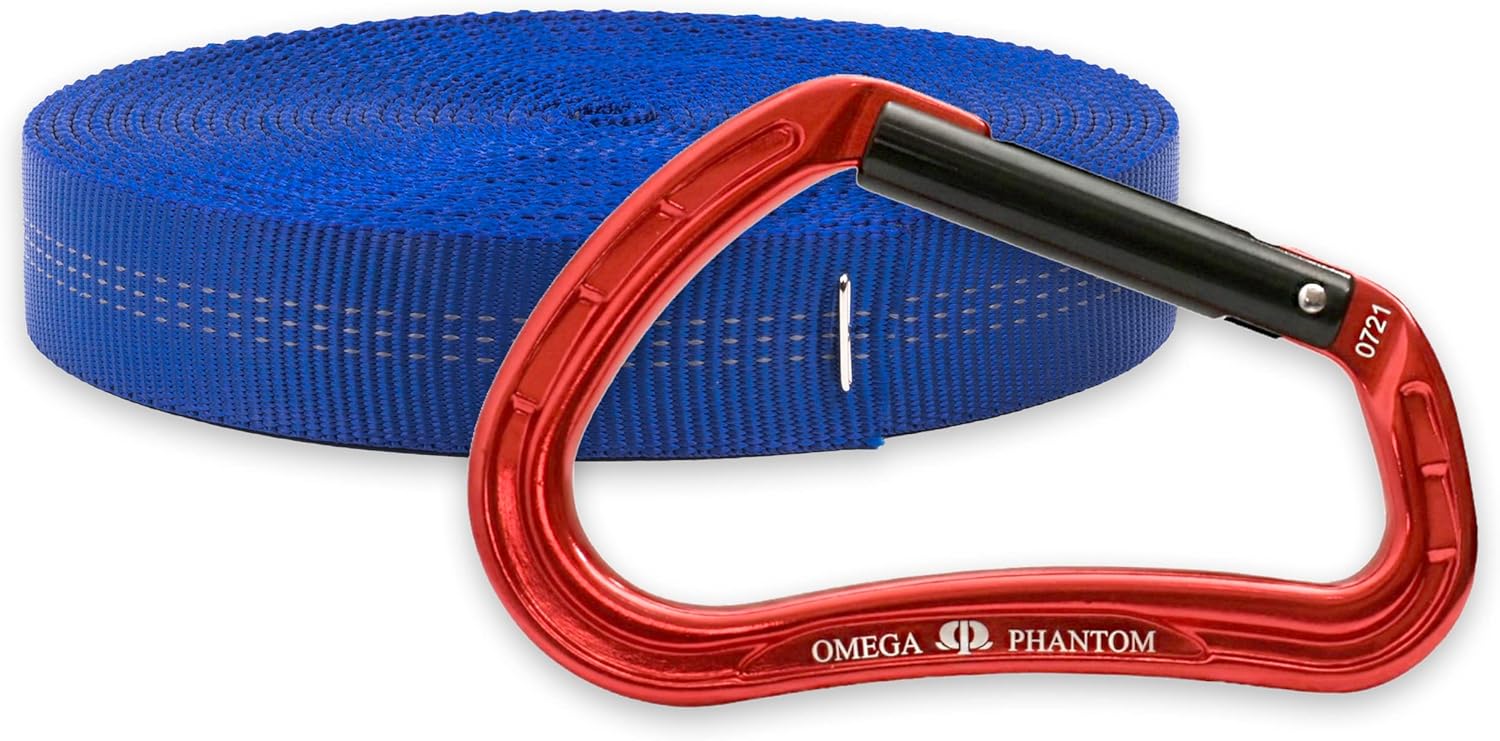 Amazon.com : Rock-N-Rescue Heavyweight Nylon Tubular Webbing Blue 25 ft ...