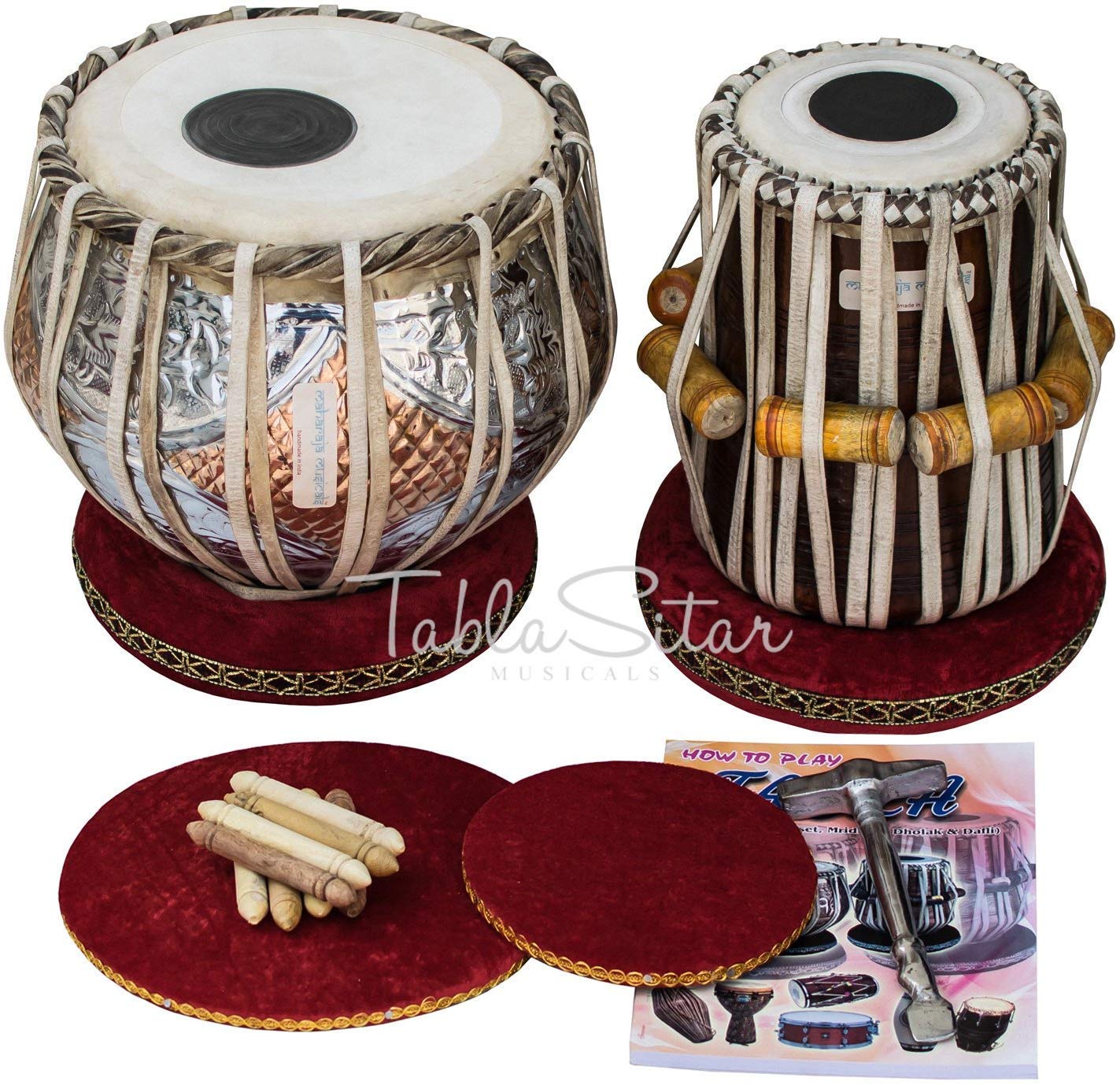 Tabla Xxl Set By Maharaja Musicals, Professional, 3.5 Kg Copper Bayan ...