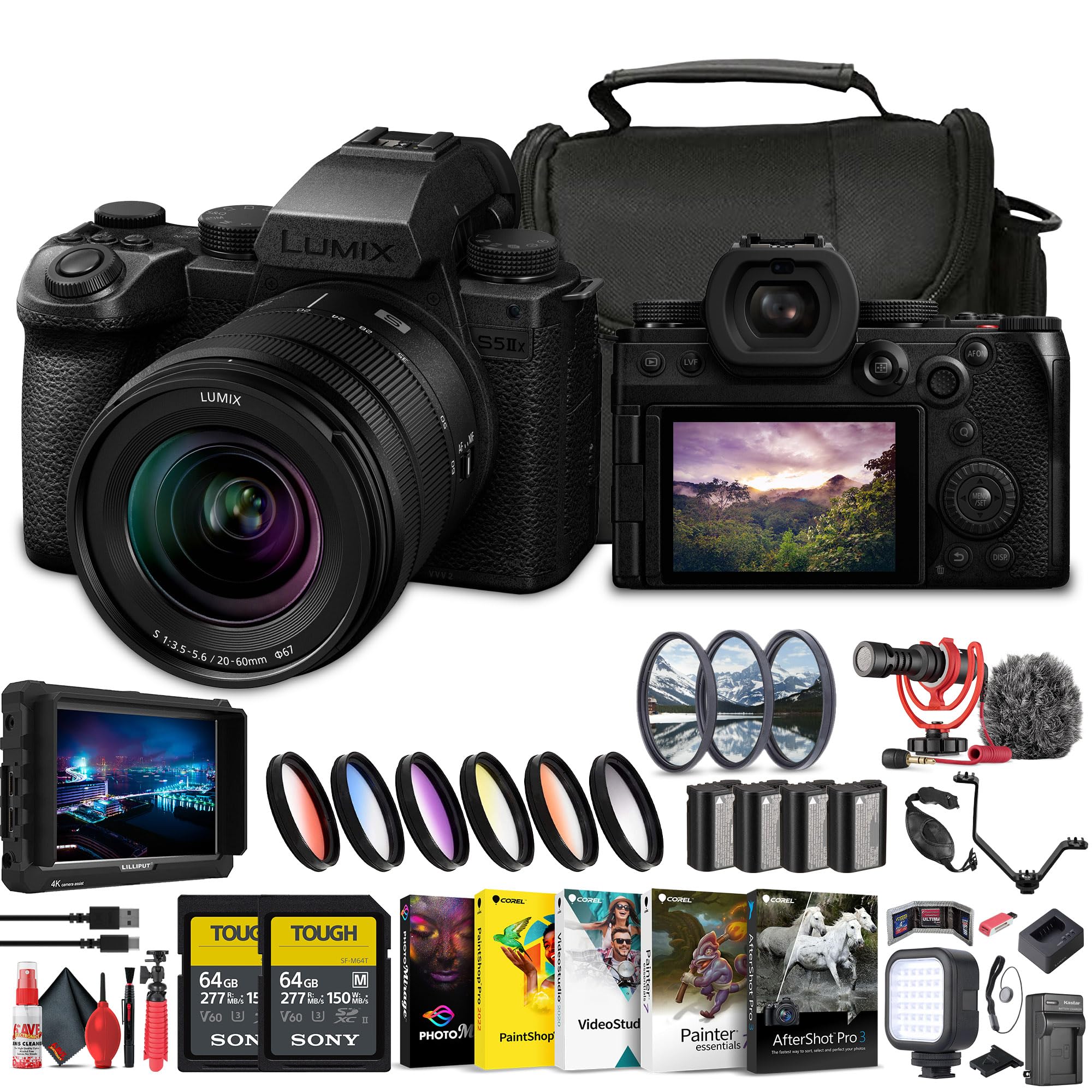 Amazon.com : Panasonic Lumix S5 IIX Mirrorless Camera with 20-60mm Lens ...