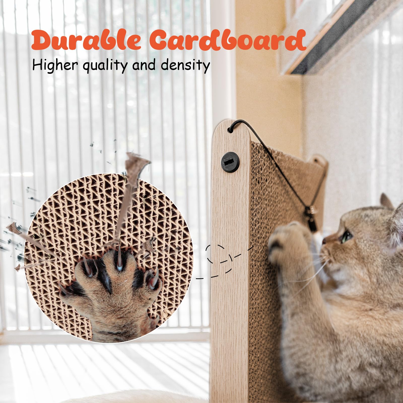 Snapklik.com : Cat Scratcher Vertical Scratcher For Cats L Shape ...