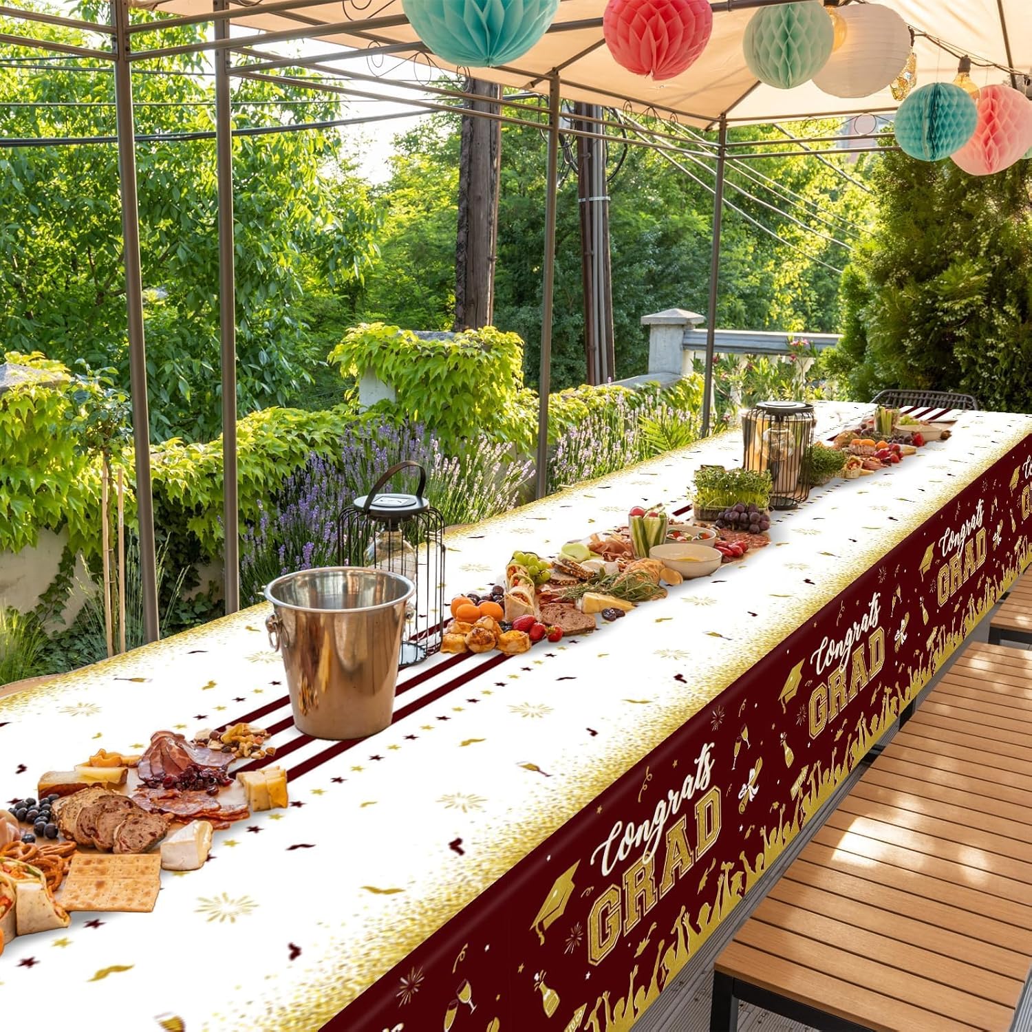 Amazon.com: gisgfim 98.4 3ft Graduation Tablecloths Roll Class of 2024 ...