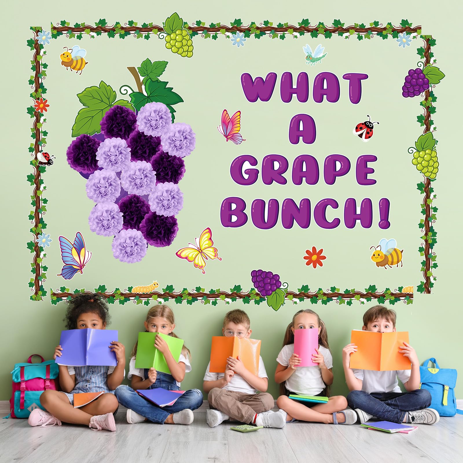 Snapklik.com : 90 Pcs 3D Honeycomb Bulletin Board Set Classroom ...