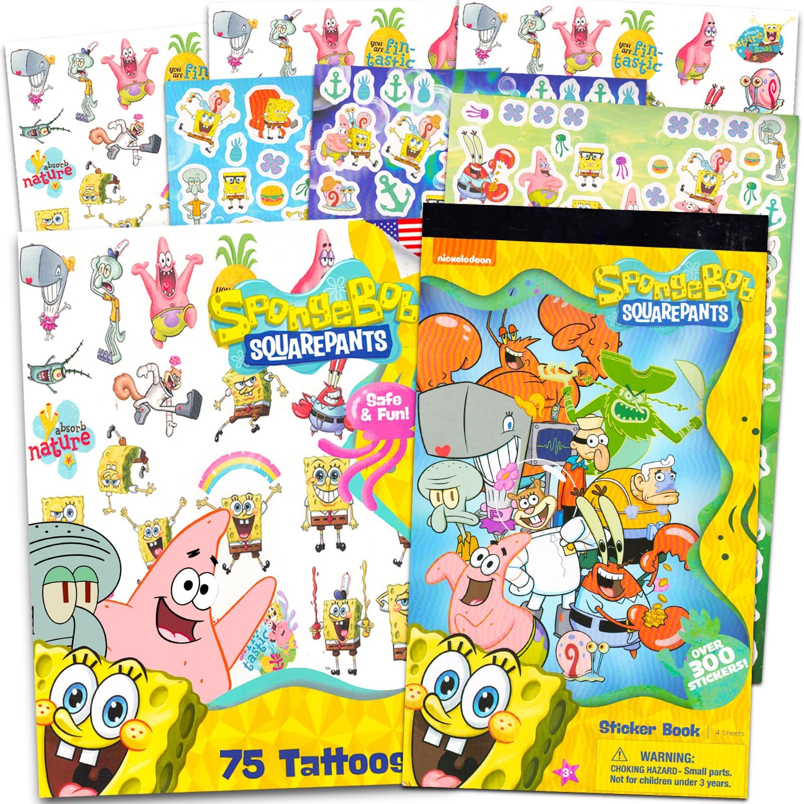 Amazon.com - Spongebob Squarepants Decals- Set of 10 Spongebob, Patrick ...