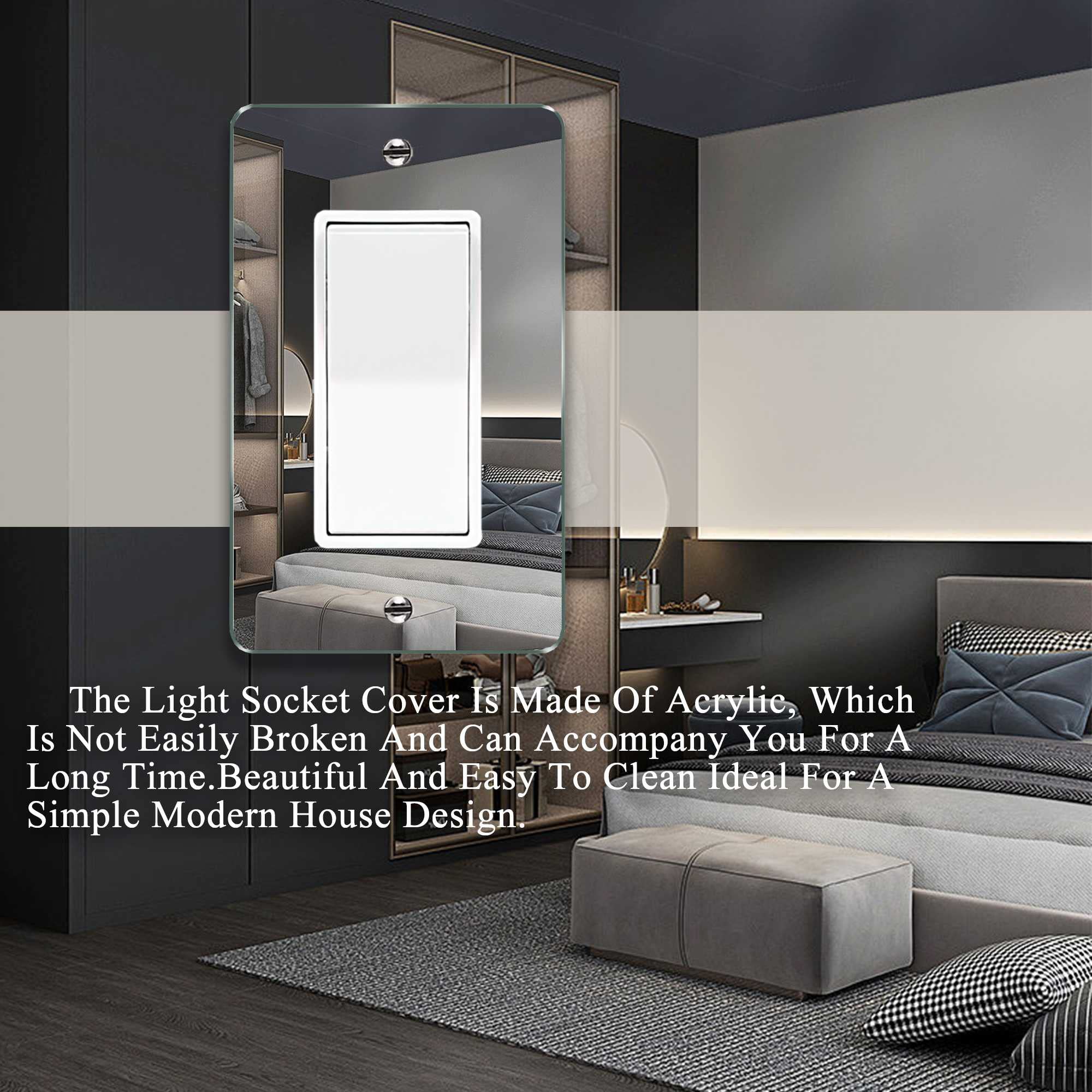 Beveled Mirror Switch Plates Bevelled Edge Frosted Mirror Switch Glass