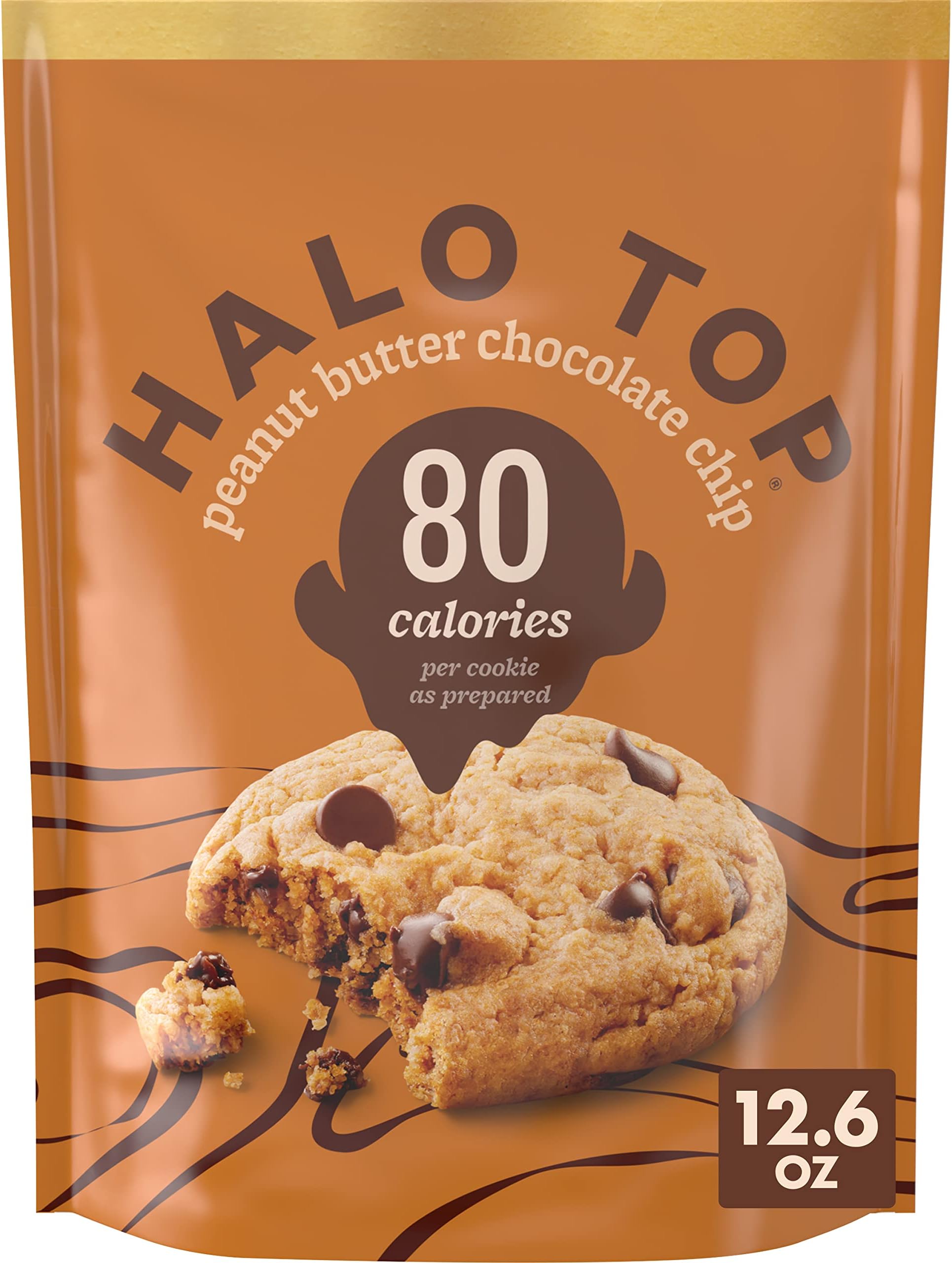 Amazon.com: Halo Top Peanut Butter Chocolate Chip Light Cookie Mix, 12.6 oz