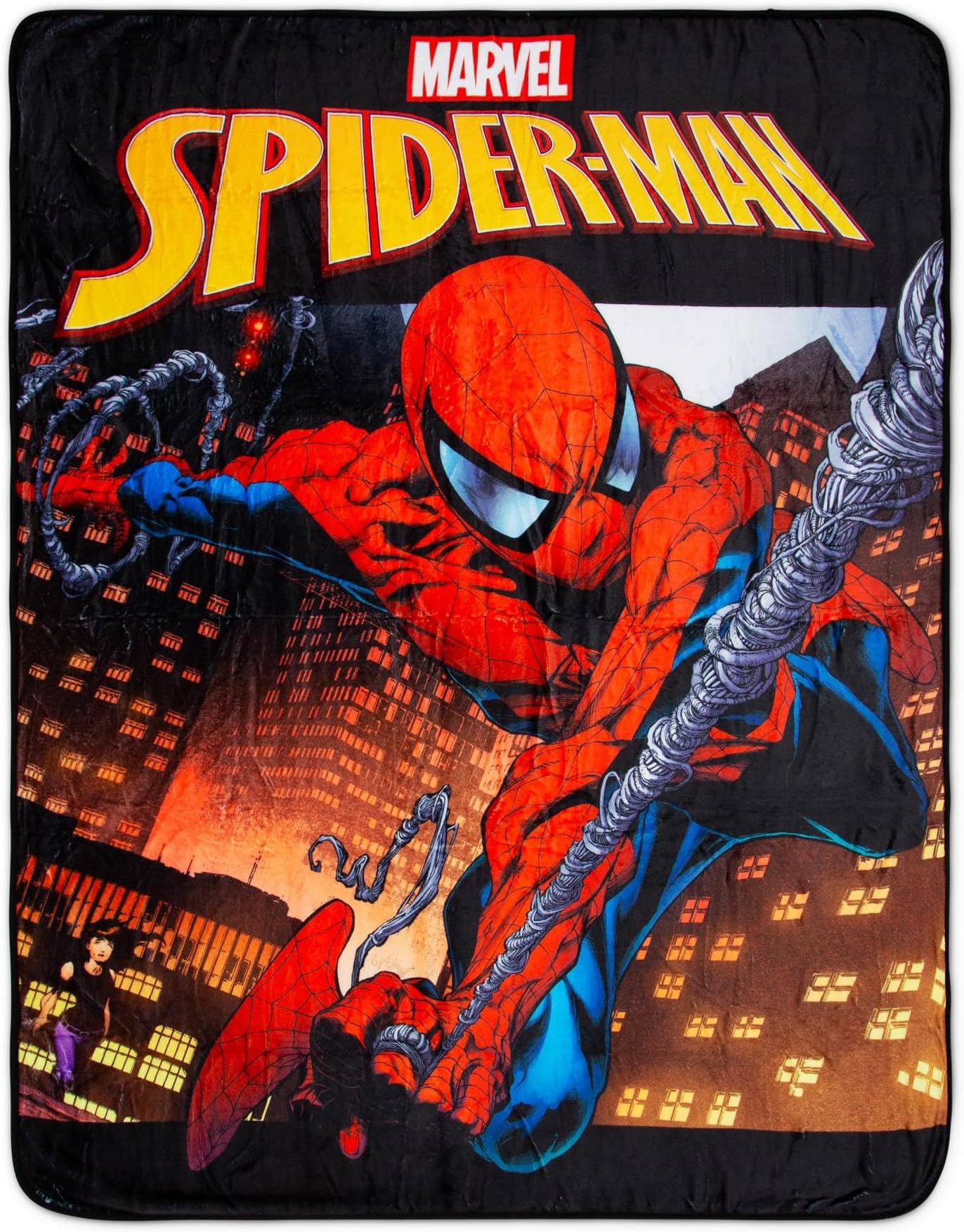 Amazon.com: Marvel Spider-Man Throw Blanket - Into The Spider-Verse ...