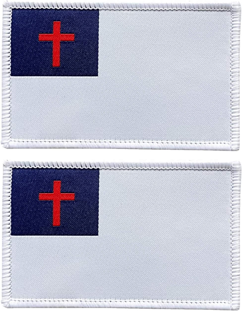 Amazon.com: stidsds 2 Pack Christian Flag Patch Christians Flags ...