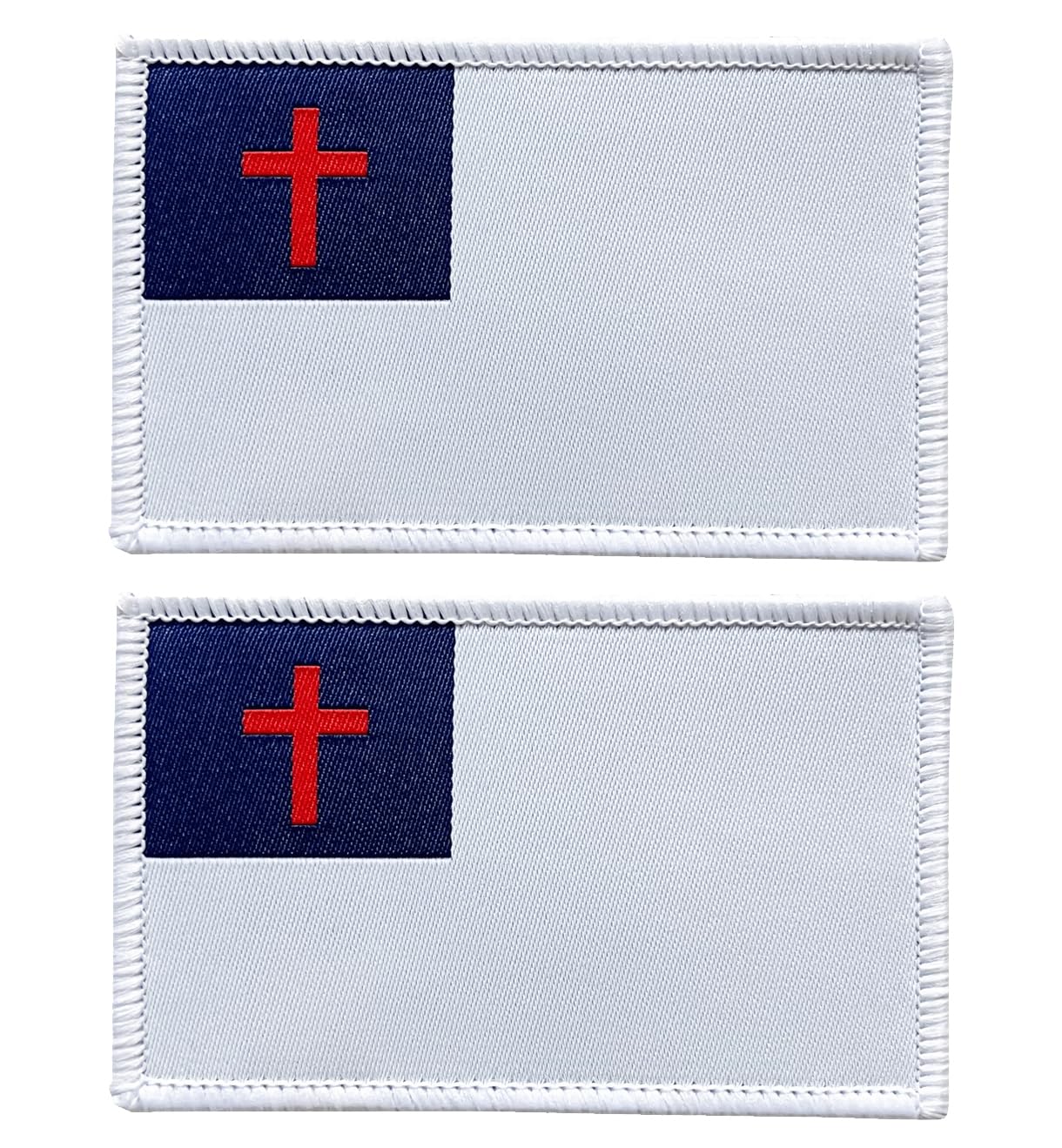 Amazon.com: stidsds 2 Pack Christian Flag Patch Christians Flags ...