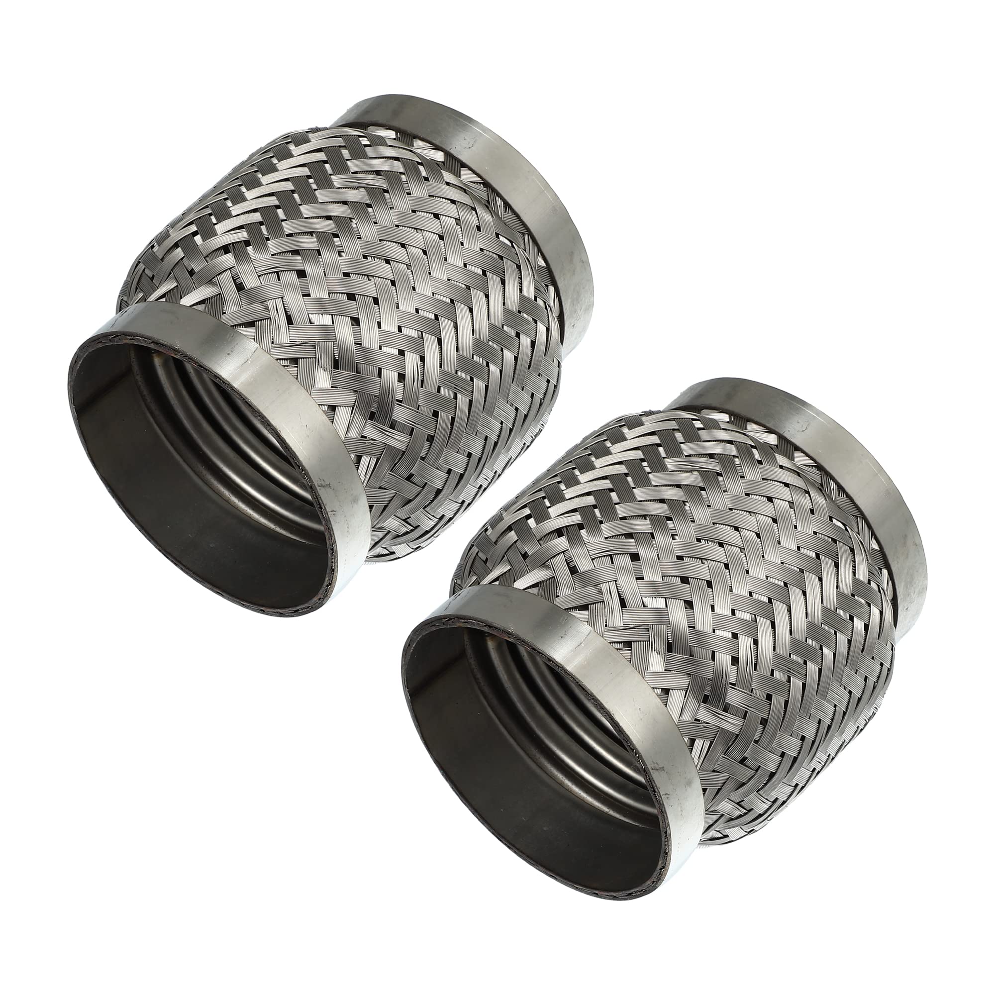 Amazon.com: X AUTOHAUX 2 Pcs 3"x4" Car Exhaust Flexible Pipe Tubing ...