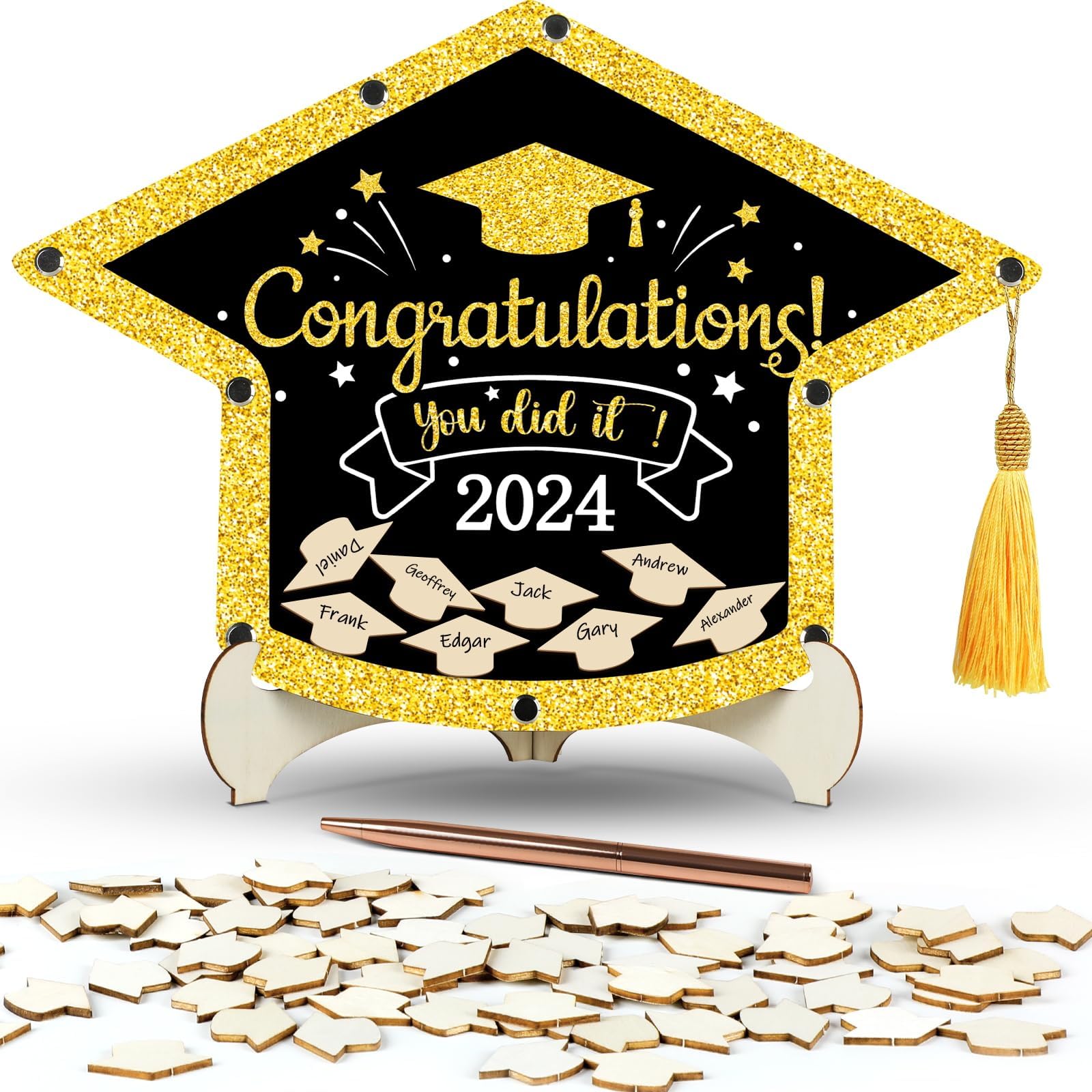 Amazon.com: Huaerle Graduation Guest Book, Congrats Graduation Guest ...