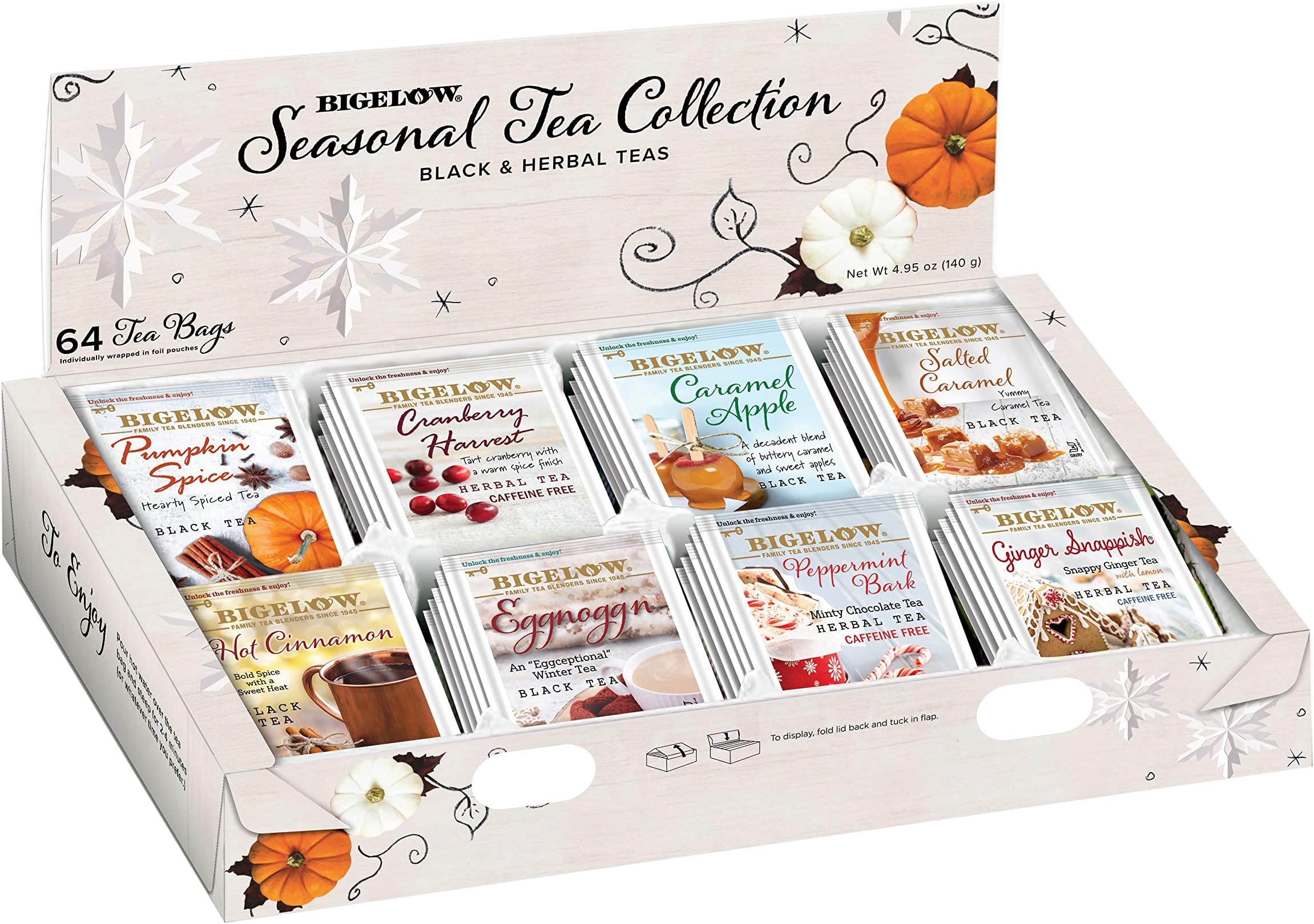 Amazon.com : Bigelow Tea Seasonal Tea Collection, Caffeine Tea Variety ...