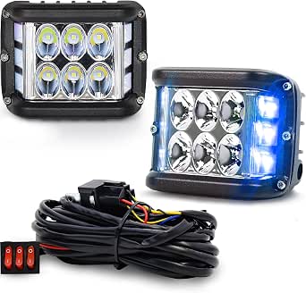 Amazon.com: POVTOR 4 inch Side Shooter LED Pod Lights with Dual Side ...
