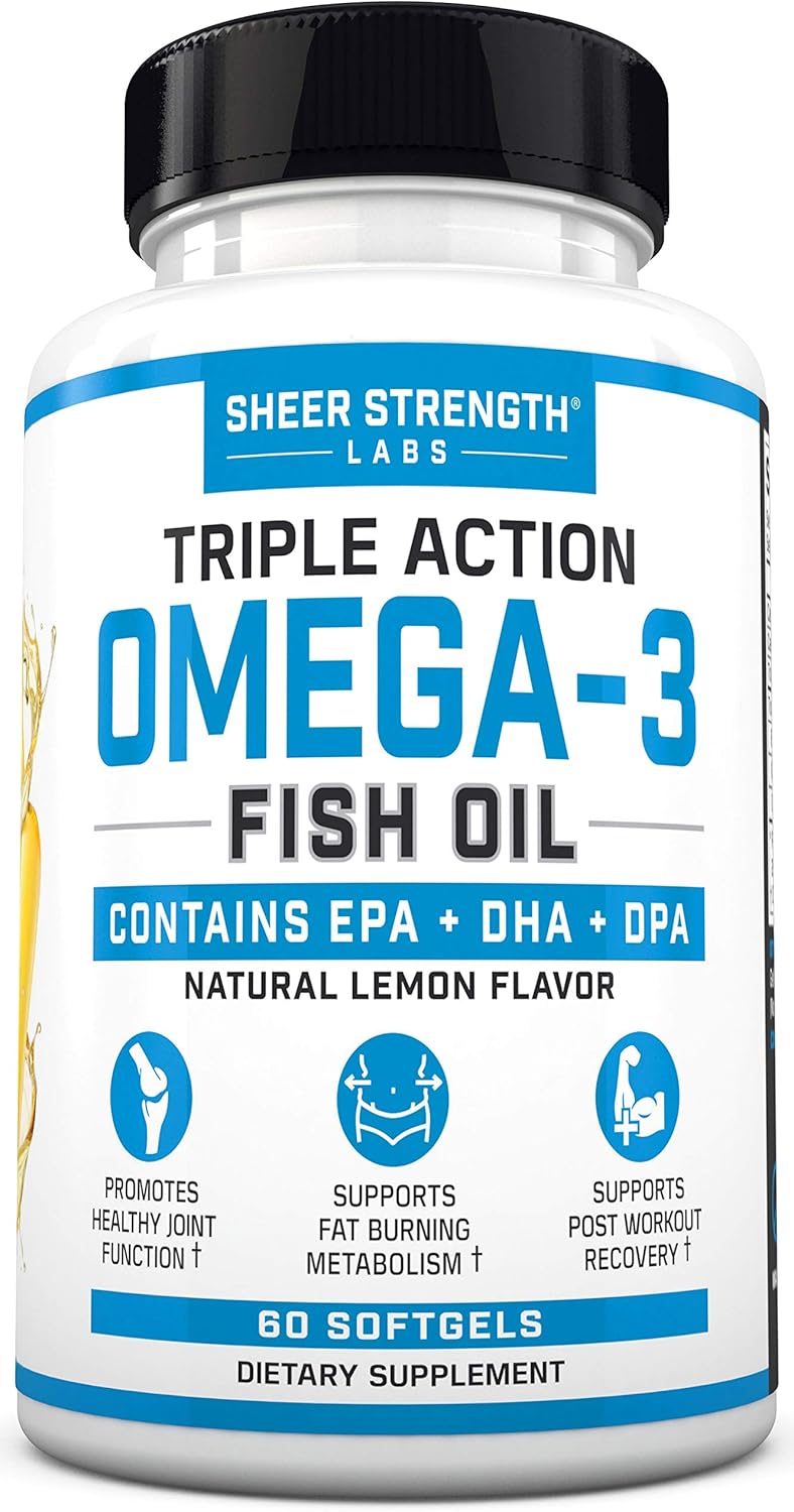 Amazon.com: Fish Oil Omega 3 DHA Supplement - Triple Strength Fish Oil ...